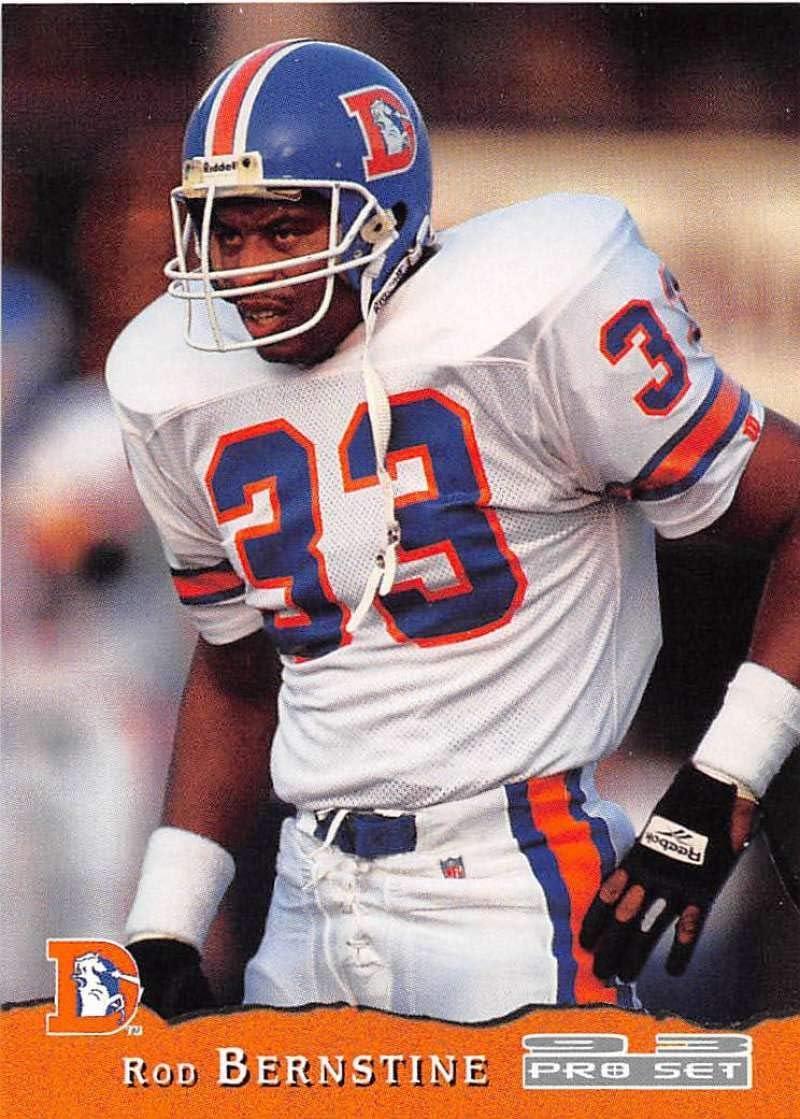 Amazon.com: 1993 Pro Set Football #121 Rod Bernstine Denver Broncos ...