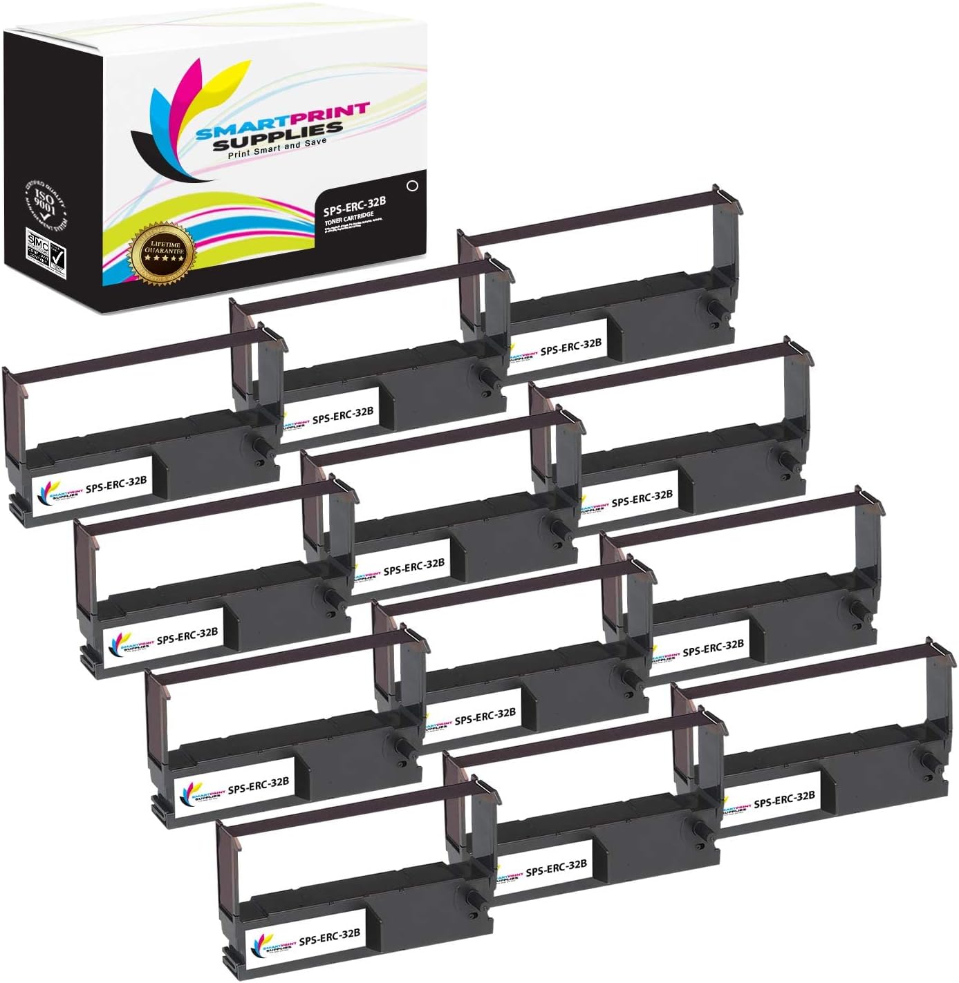 Amazon.com: Smart Print Supplies Compatible Epson ERC-32B Black Ribbon ...