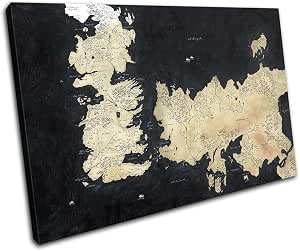Amazon.com: Bold Bloc Design - Map Game of Thrones Movie Greats ...