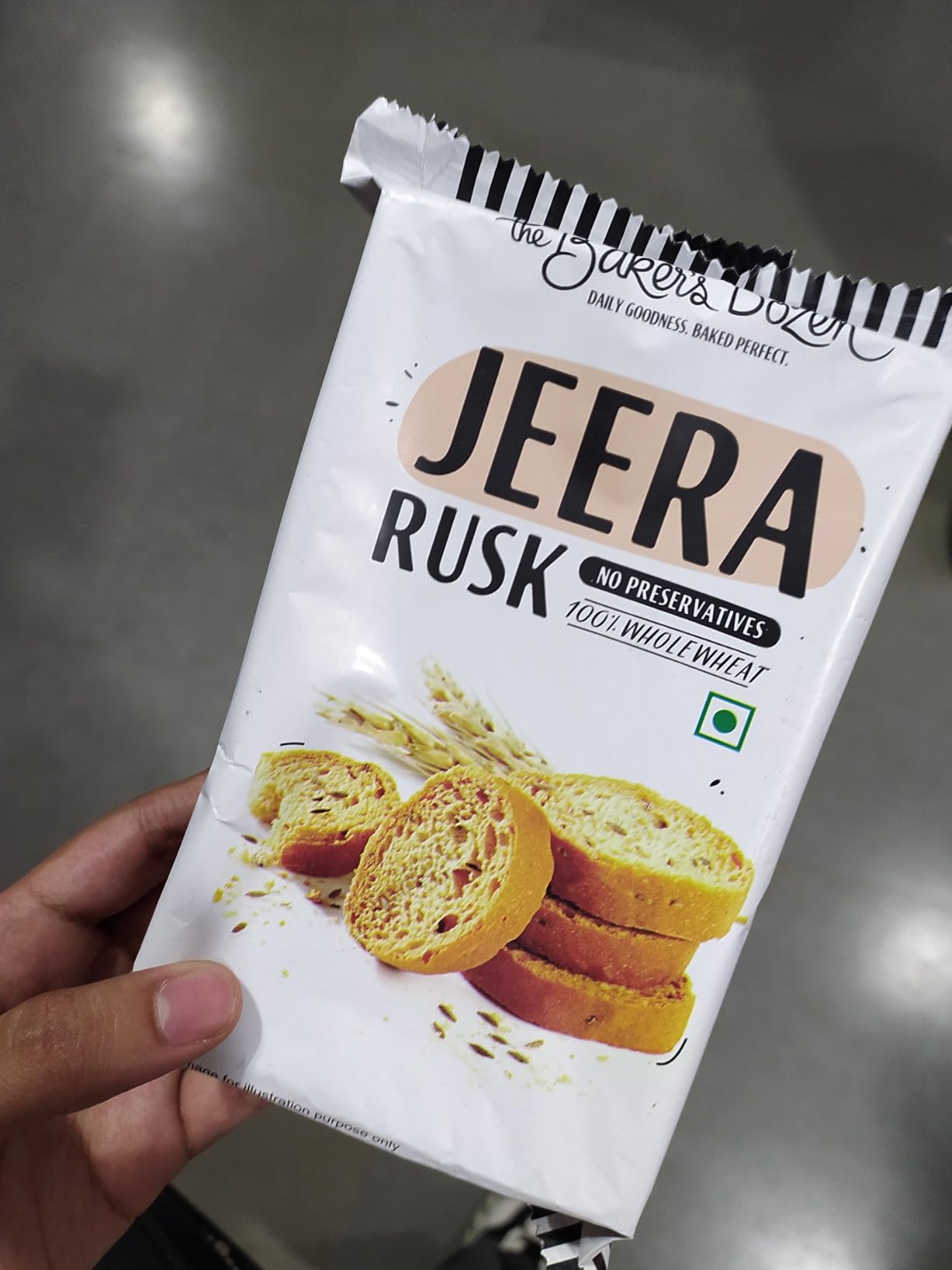 The Baker's Dozen 100% Wholewheat Jeera Rusk | Made with Freshly ...