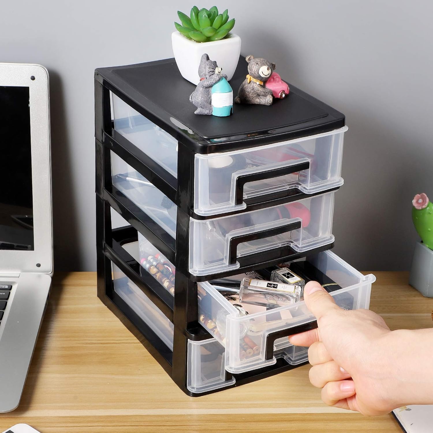 Amazon.com: VORCOOL Two/Three/Four-Layer Storage Cabinet Plastic Drawer ...