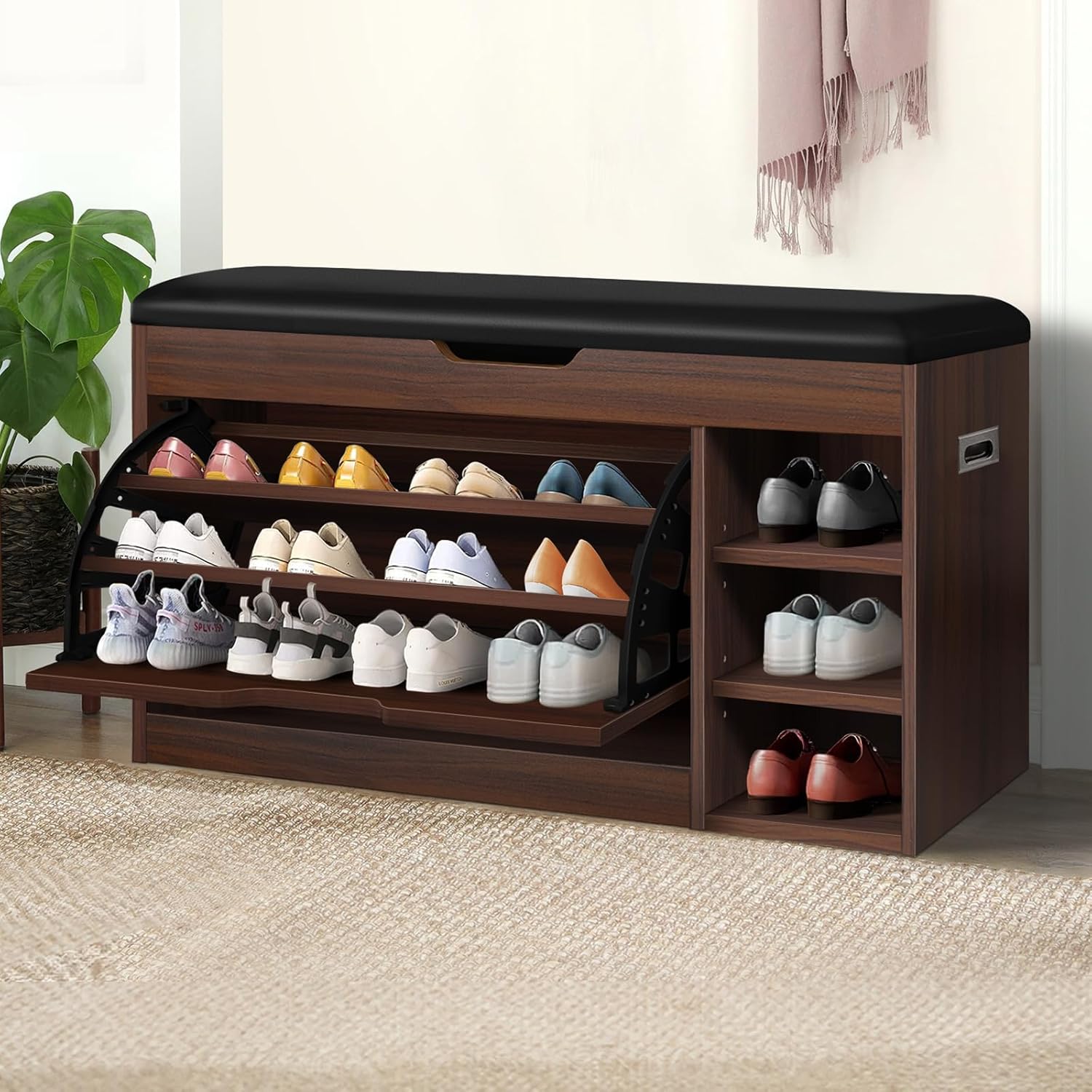 ALFORDSON Shoe Cabinet Bench Shoes Storage Rack Adjustable Cabinets ...