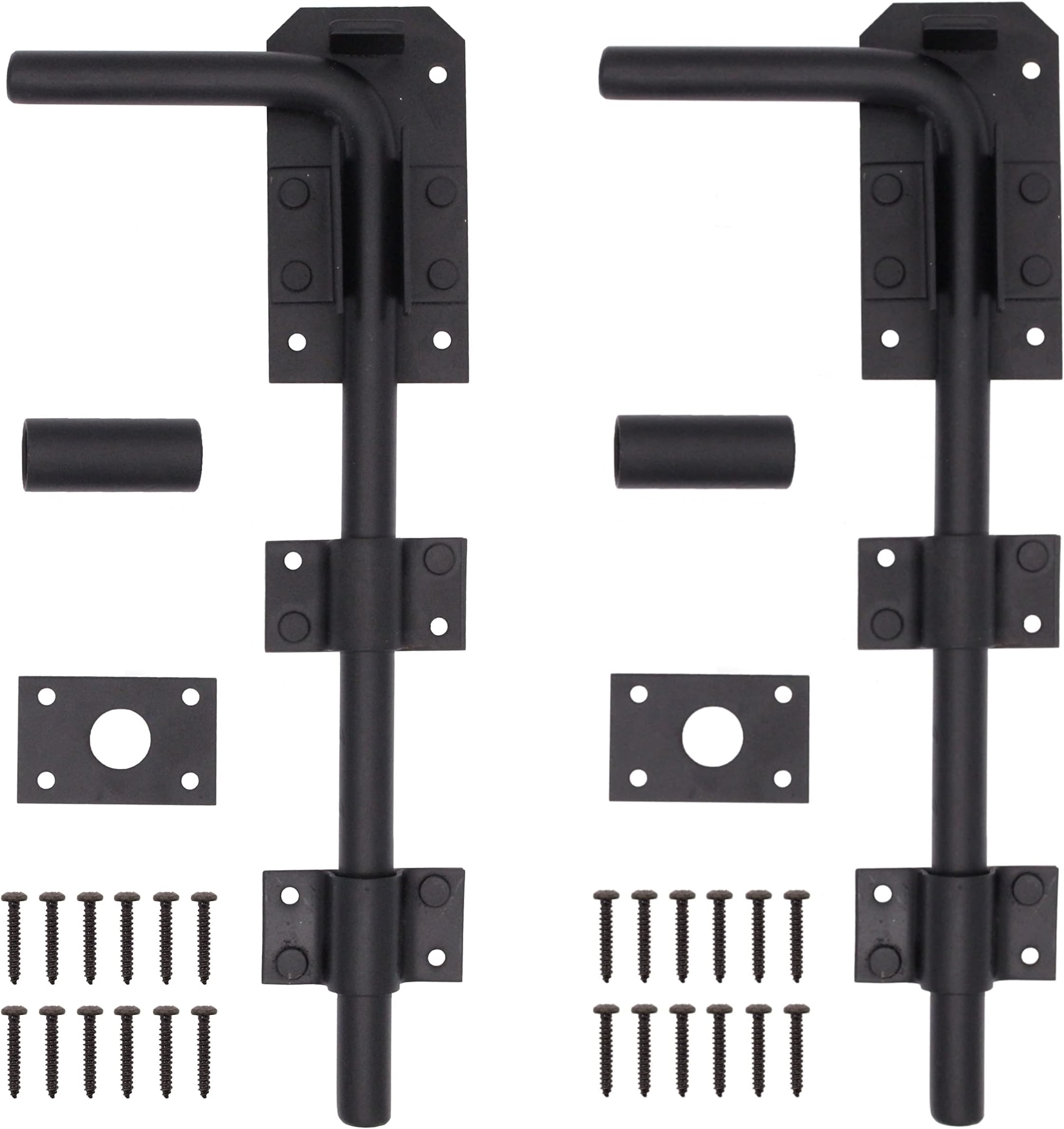 Gate/Garage Drop Down Bolt | Black | (18 Inch / 450mm) : Amazon.co.uk ...
