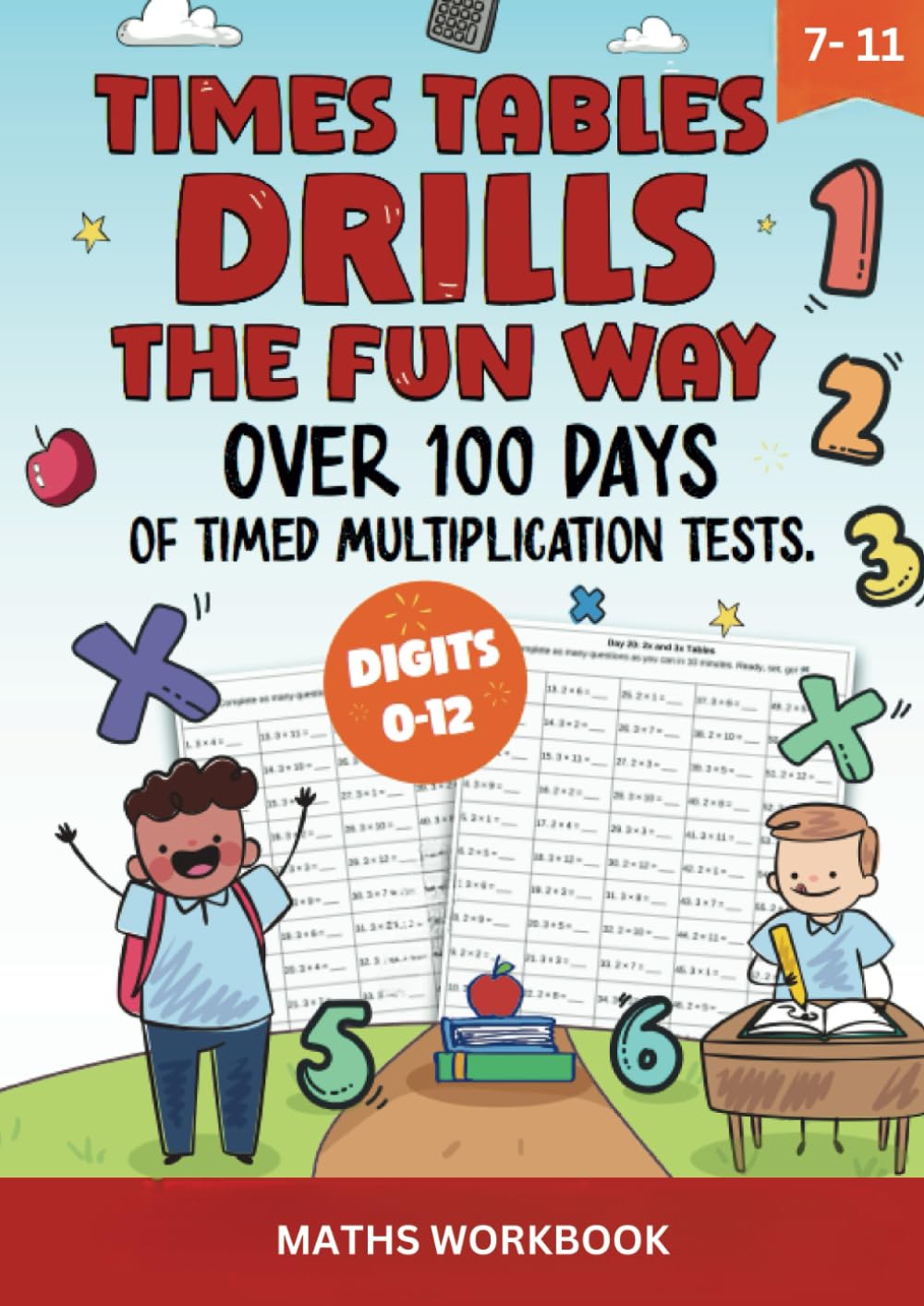 Times Tables Drills the Fun Way: Over 100 Days of Timed Multiplication ...