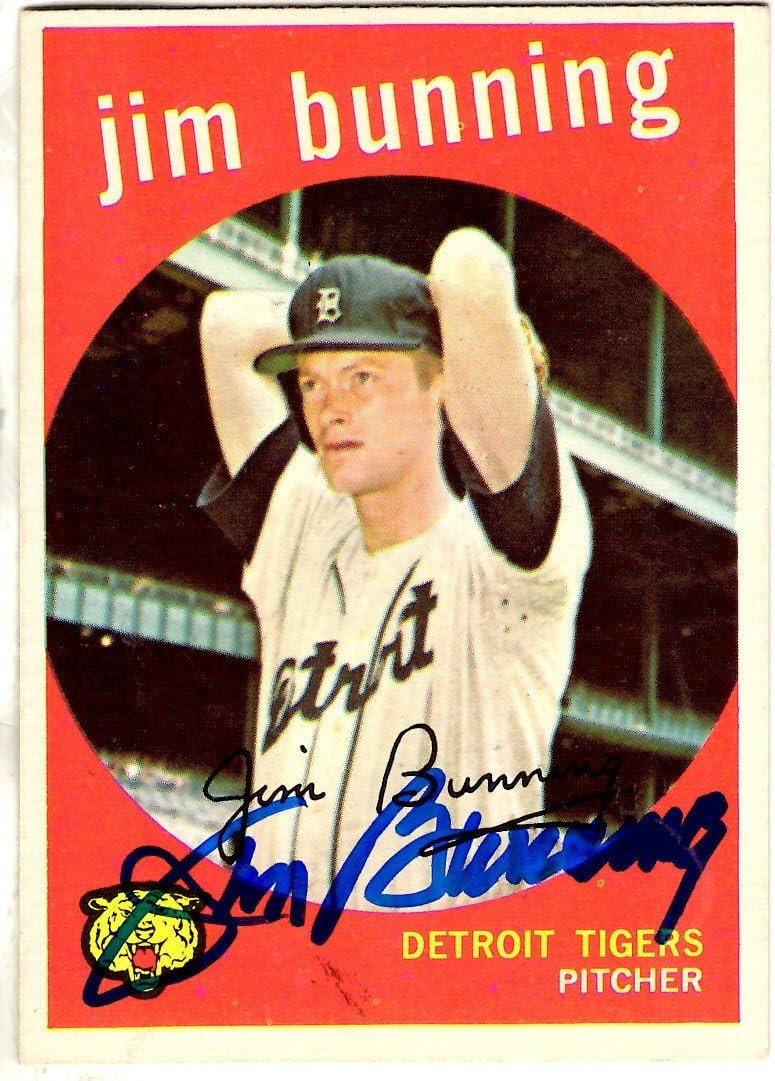 Autographed Jim Bunning 1959 Topps Card #149 at Amazon's Sports ...
