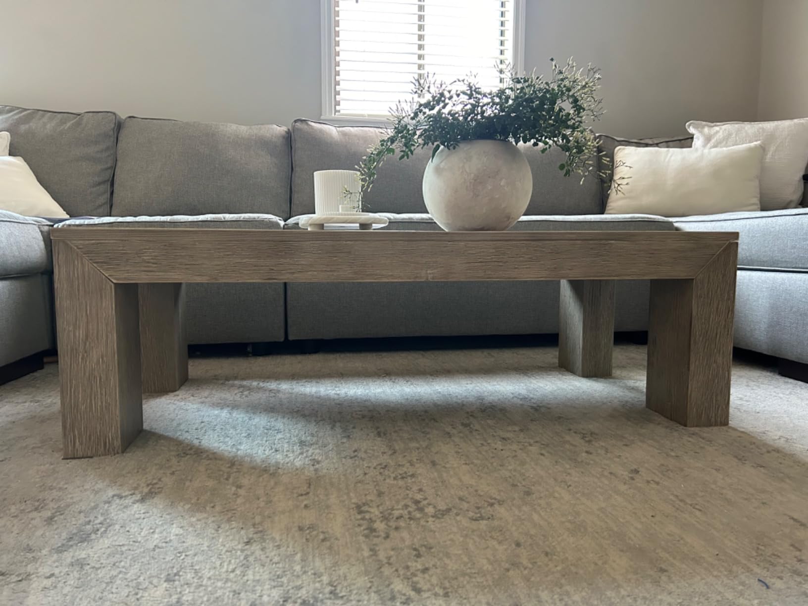 $41/mo - Finance Plank+Beam Modern Rectangular Coffee Table with Shelf ...