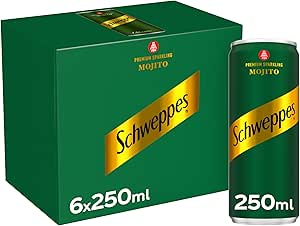 Schweppes Mojito Flavor Premium Sparkling Carbonated Drink, Can, 6 X 250 Ml : Buy Online at Best ...