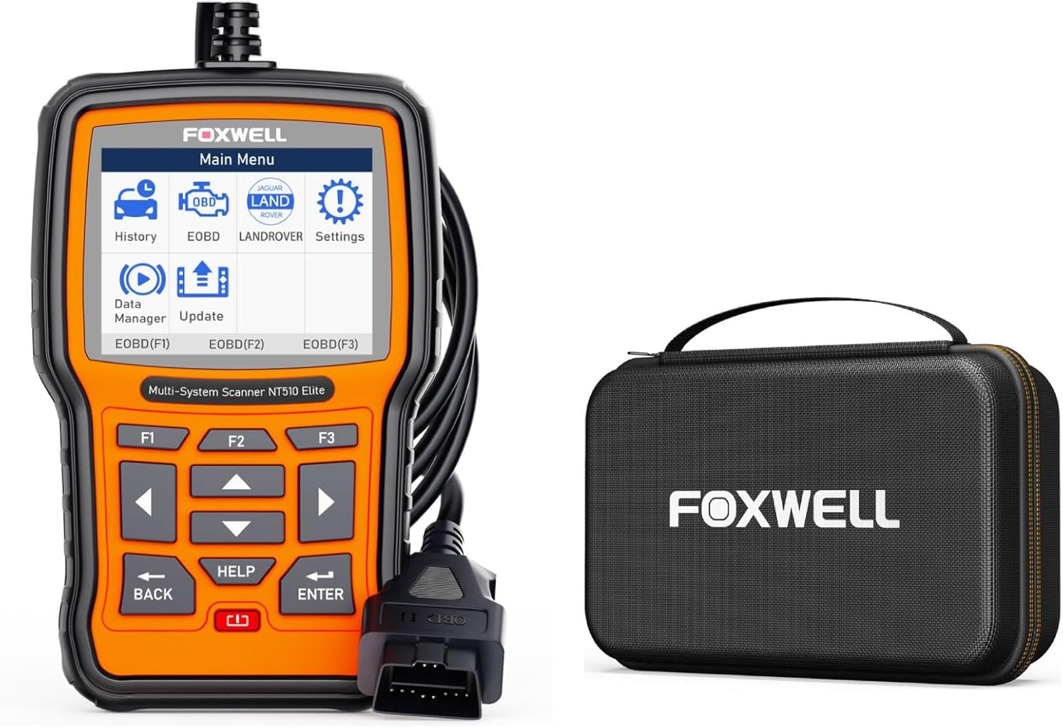 Amazon.com: FOXWELL NT510 Elite OBD2 Scanner fit for Land Rover Jaguar ...