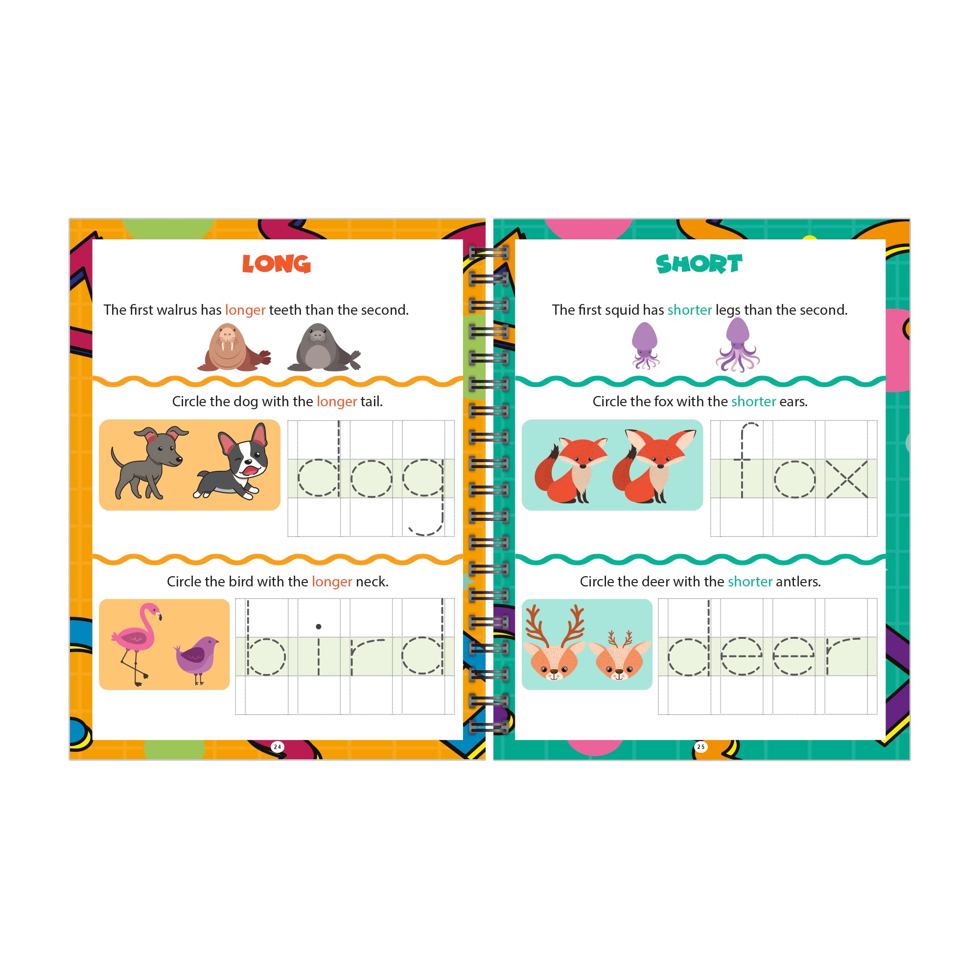 Snapklik.com : Channies Pre-K Dry Erase Activity Book, Preschool Workbook