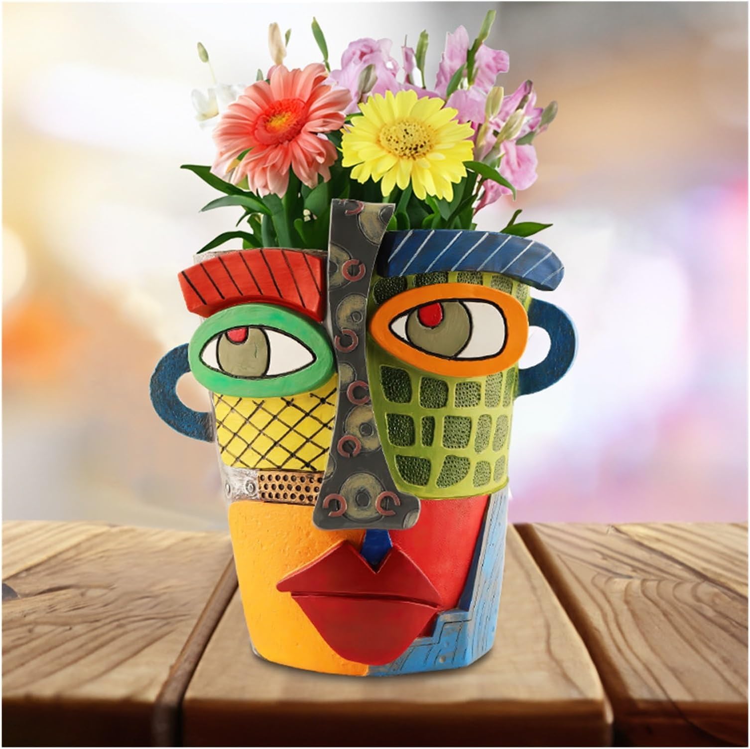 Amazon.com : Picasso Brutalist Abstract Beauty Face Flower Pot ...