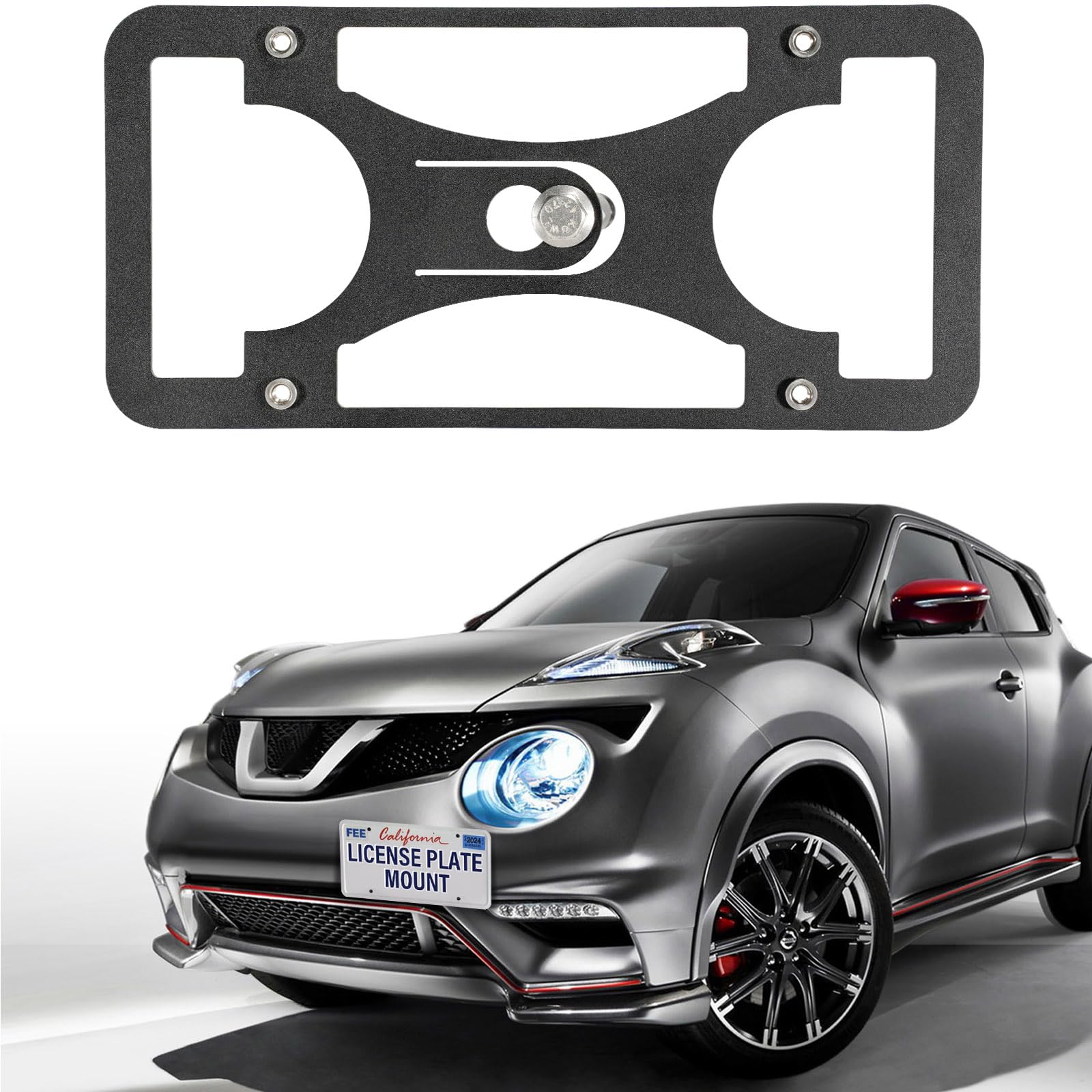 Amazon.com: No Drill Front License Plate Bracket Mount Kit Compatible ...