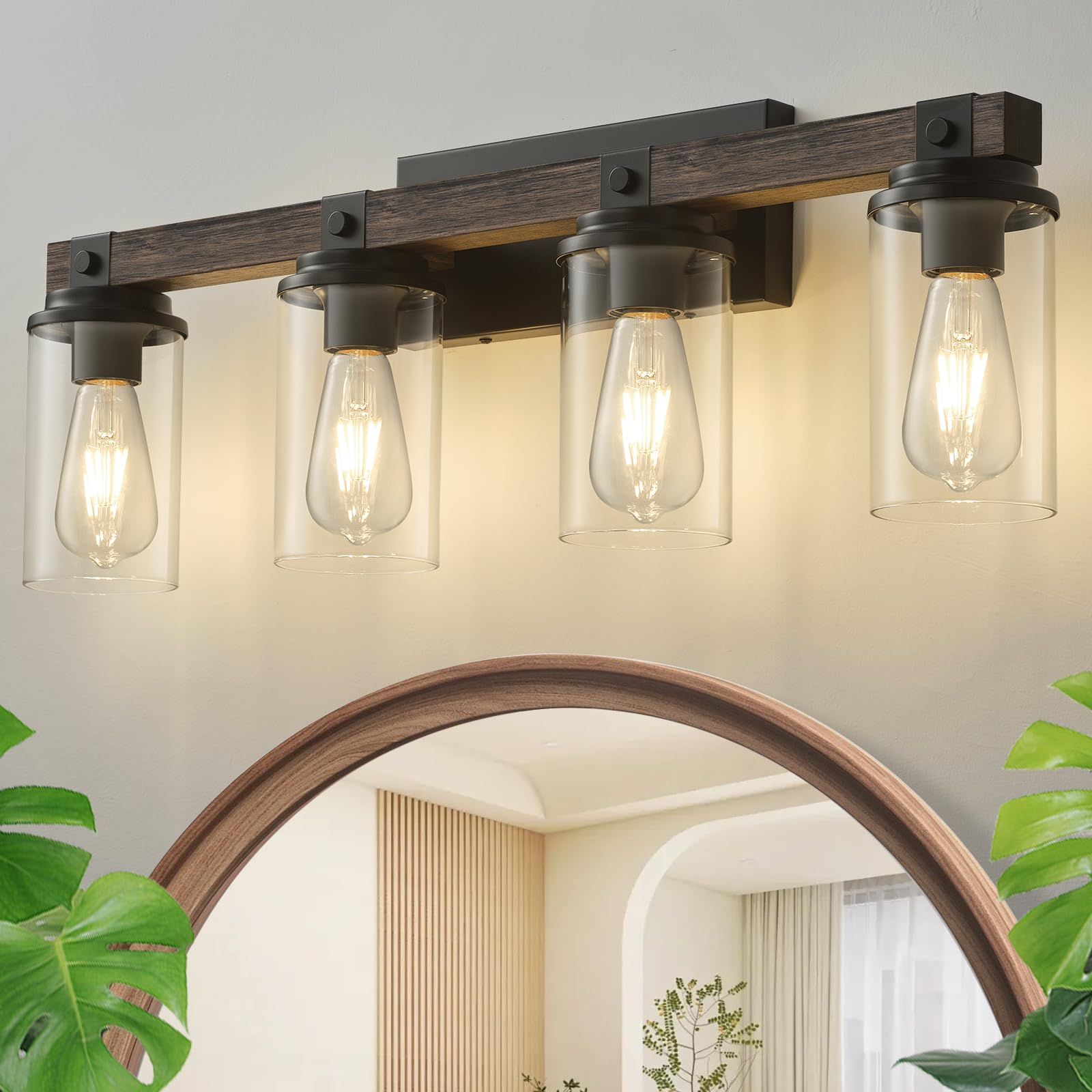 Farmhouse Rustic Bathroom Lights Olive Wood Farmhouse Bathroom Vanity