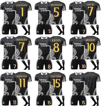 Amazon.co.jp: syhay 23-24 Real Madrid Soccer Uniforms Cristiano Ronaldo ...