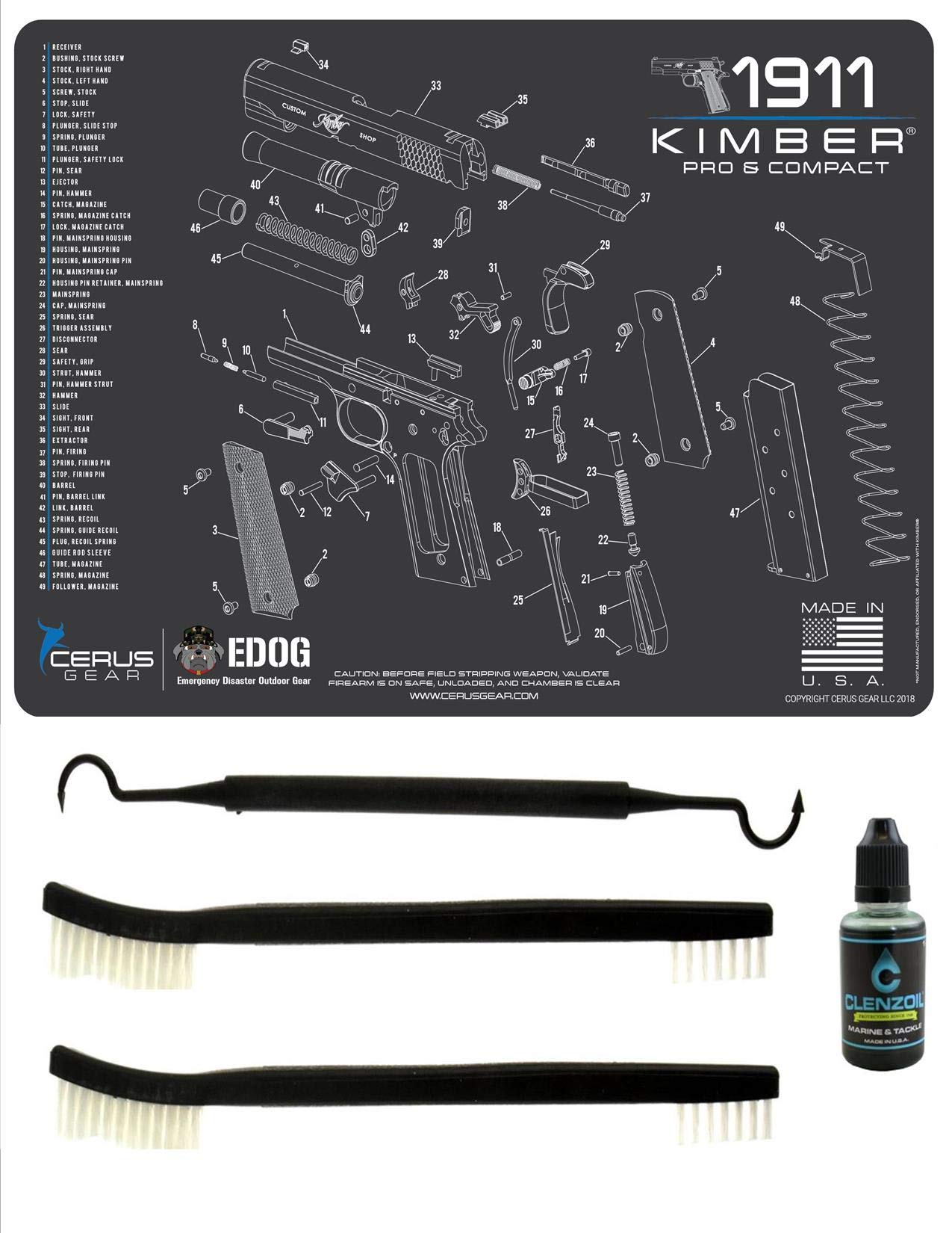 Snapklik.com : EDOG 1911 Schematic Exploded View Heavy Duty Pistol ...