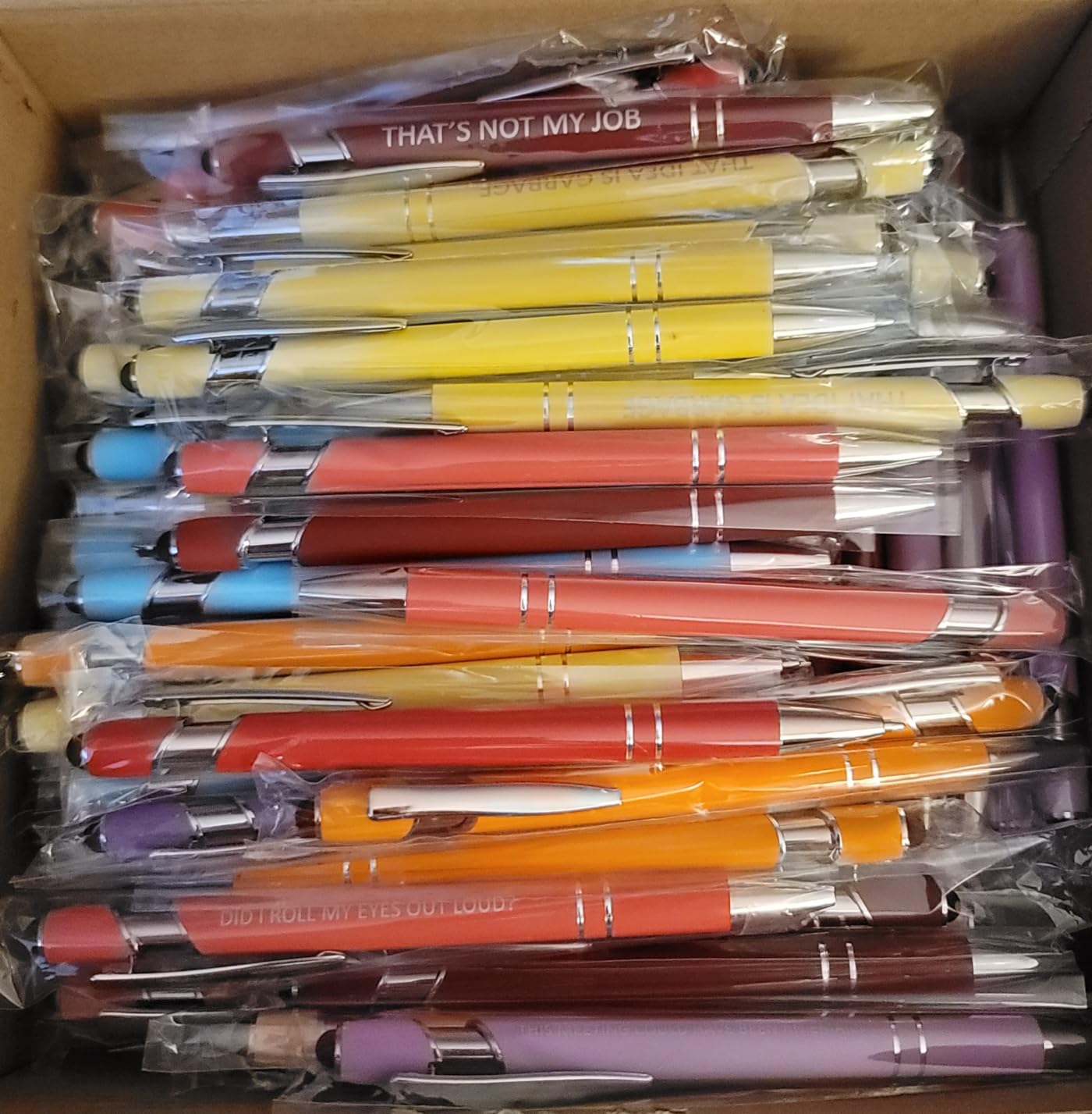 Amazon.com : Sabary 100 Pcs Snarky Office Pens Funny Insulting Pens ...