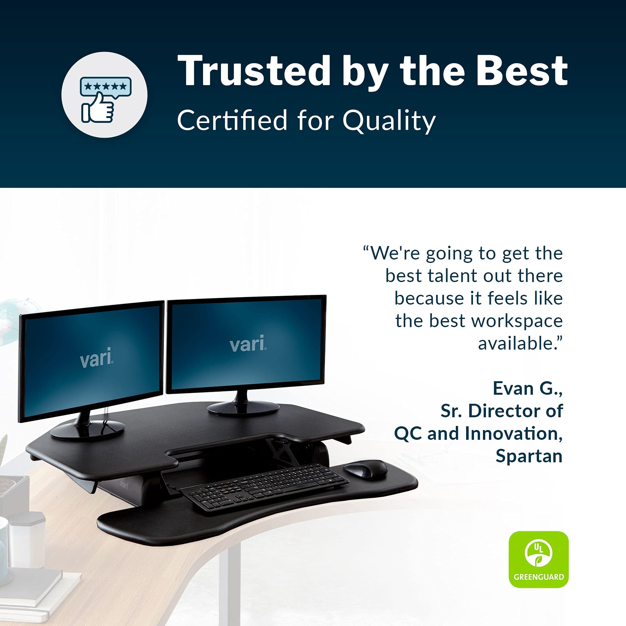 Buy VariDesk Cube Corner 36 by Vari – Cubicle Standing Desk Converter ...