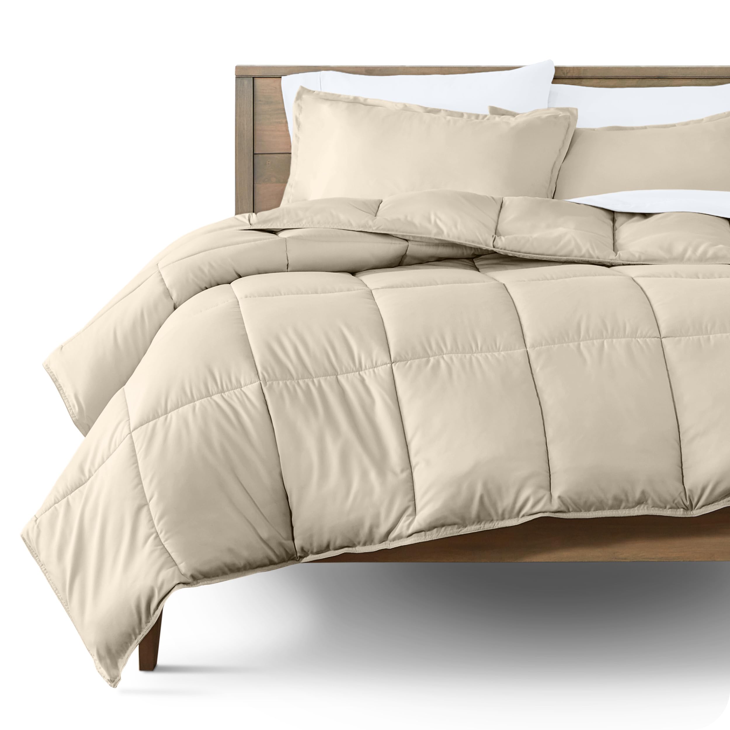 Amazon.com: Bare Home Comforter Set - Oversized King Size - Ultra-Soft ...