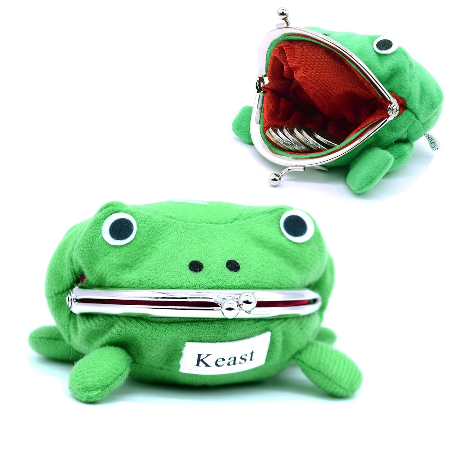 Amazon.com: Keast 2 Pack Frog Coin Wallets, Cartoon Animal Frog Coin ...