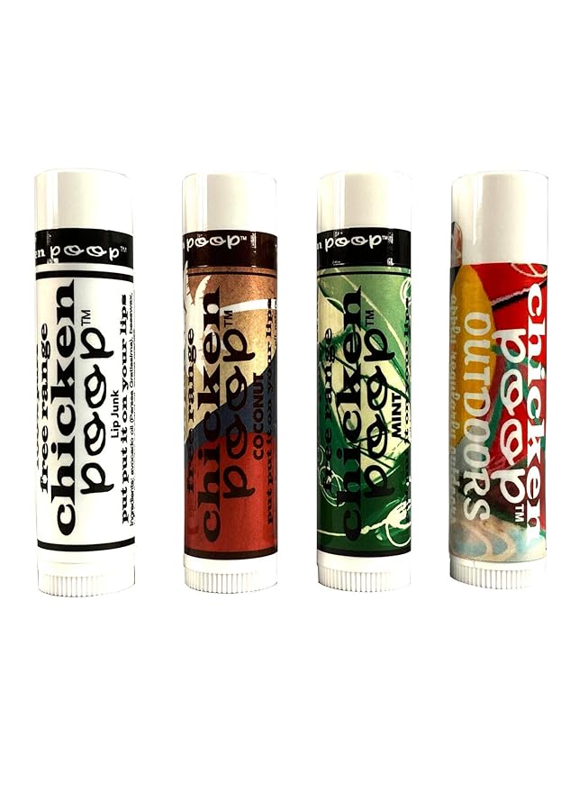 Amazon.com : Chicken Poop Lip Balm Simone Chickenbone 100% Natural ...