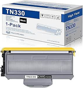 Amazon.com: 【2,600 Pages】 TN330 TN-330 Toner Cartridge Black 1-Pack Replacement for Brother TN ...