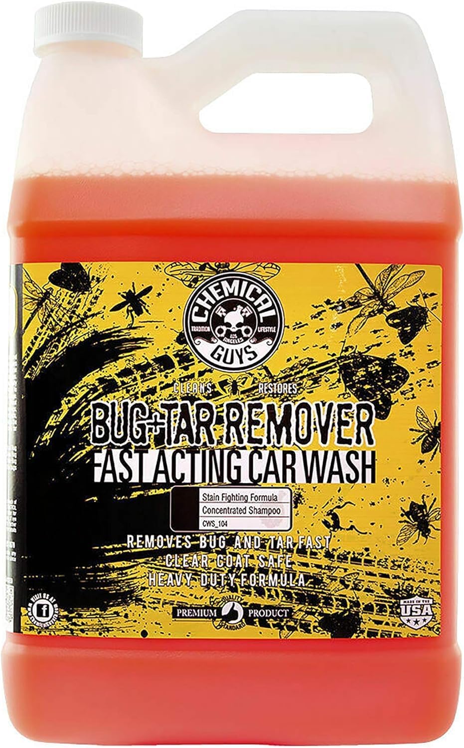 Amazon.com: Chemical Guys Bug & Tar Wash Heavy Duty Bug, Tar, Grime ...