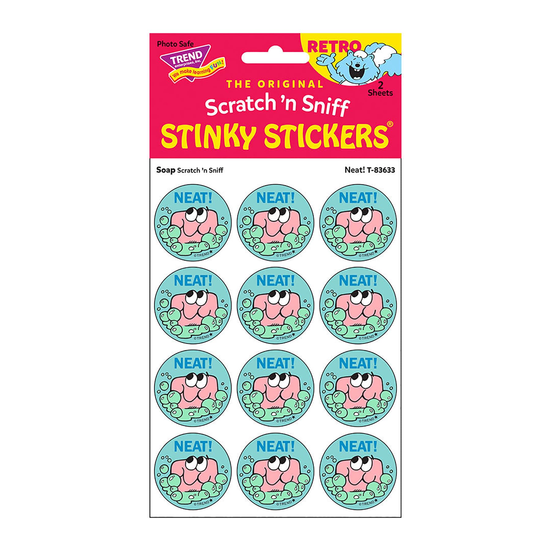 Soap Scent Stinky Stickers Neat! Retro Scratch 'n Sniff Stinky Stickers ...