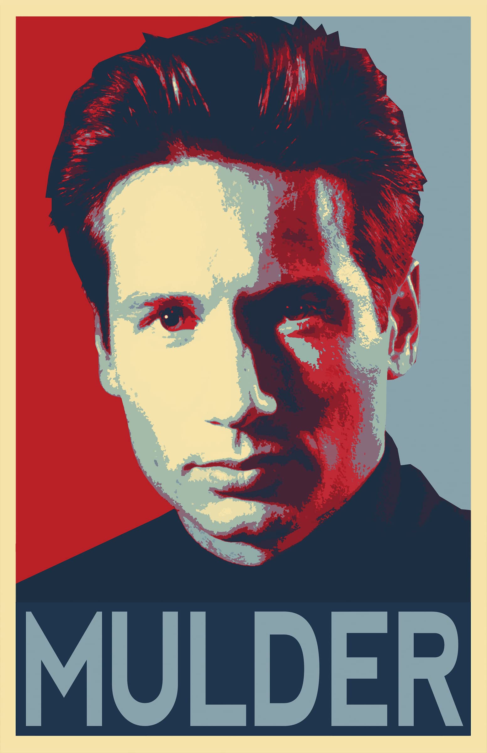 Amazon.com: FBI Special Agent Fox Mulder X-Files Illustration - David ...