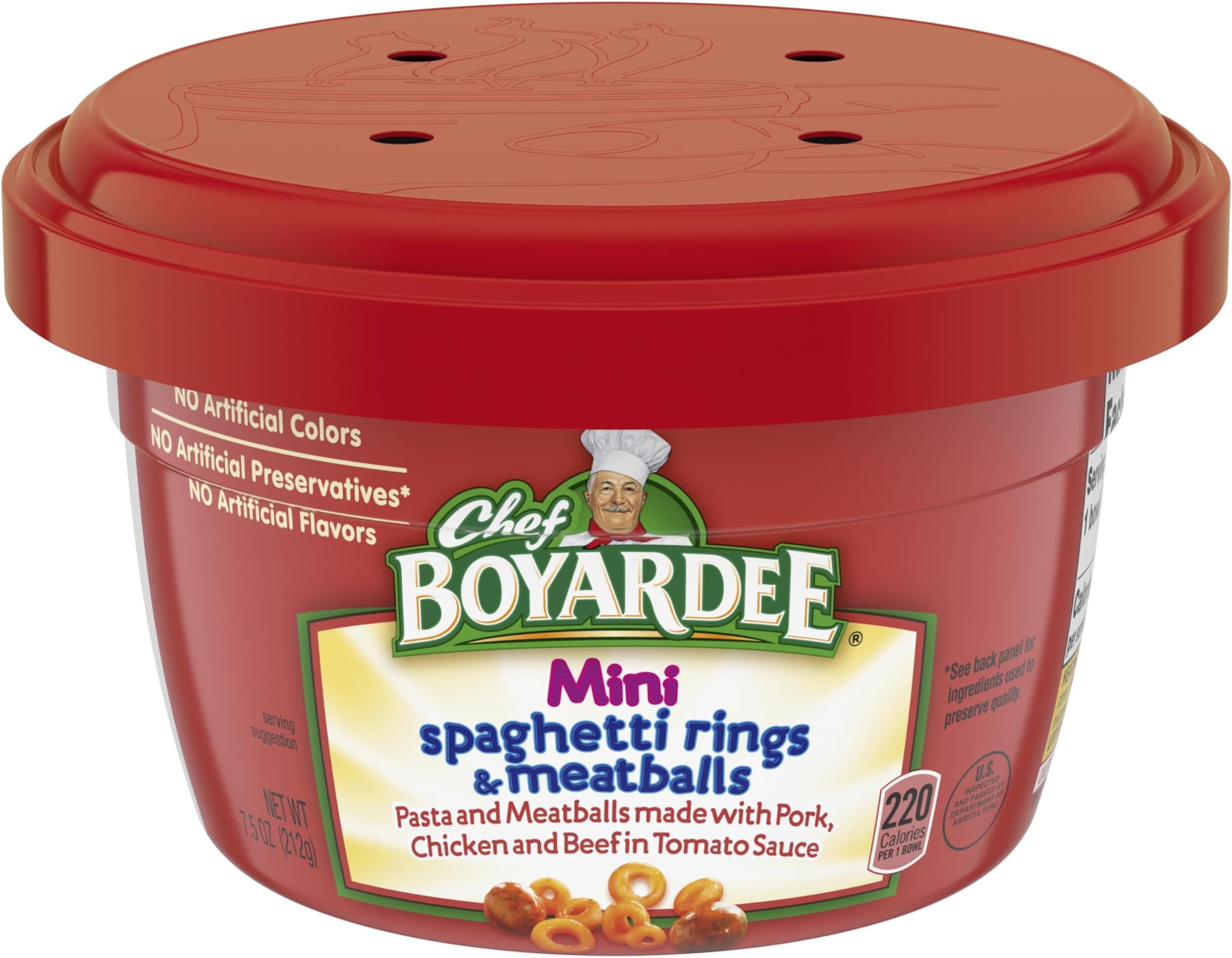 Amazon.com : Chef Boyardee Mini Spaghetti Rings and Meatballs ...