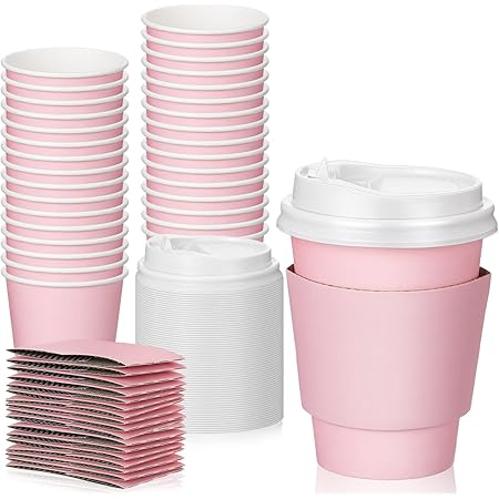 Amazon.com: Vibrant Bright Pink Paper Cups (Pack of 20) - 9 oz ...