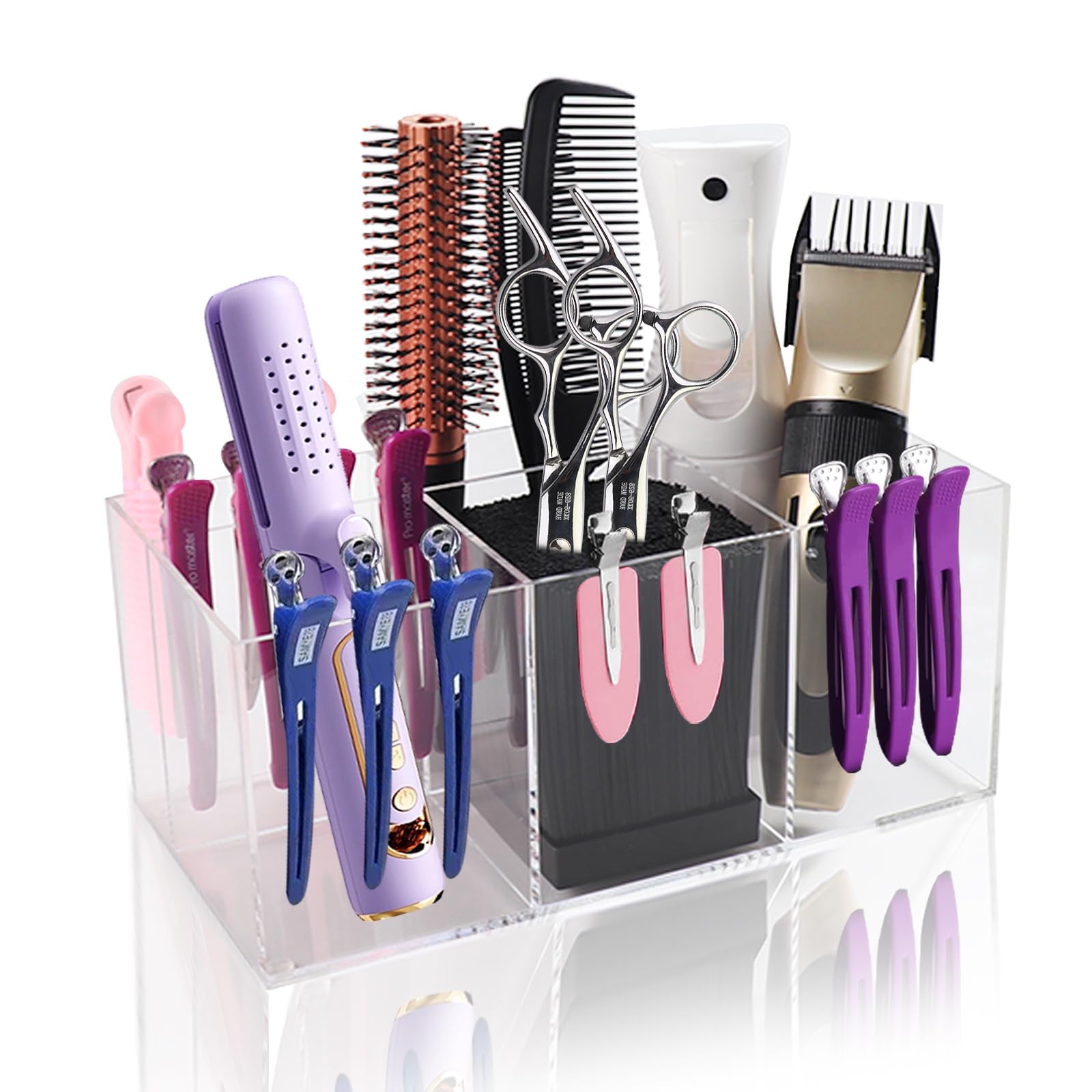 Snapklik.com : Salon Station Organizer - Shear & Comb Holder