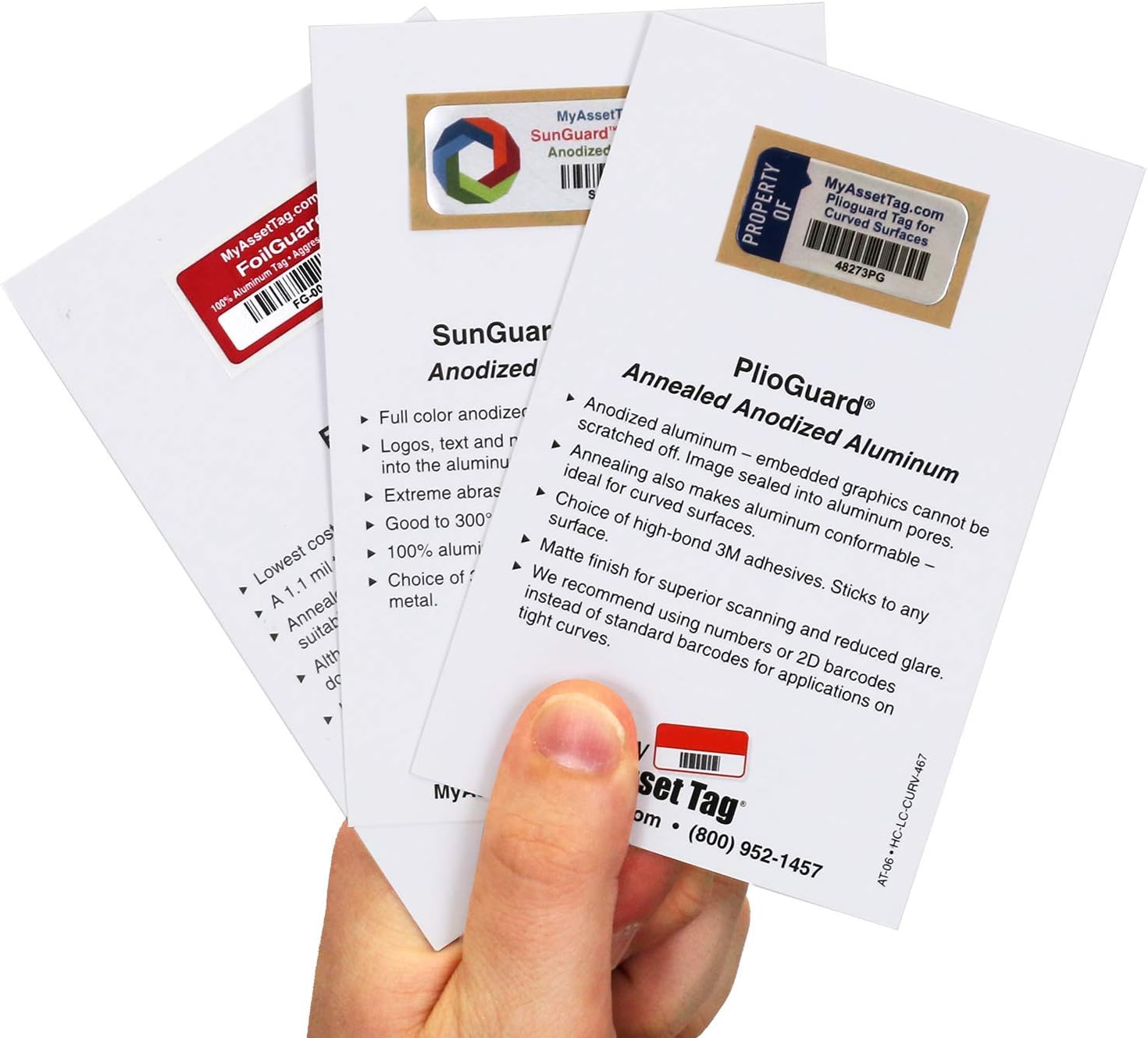 SmartSign Sample Pack - 15 Pcs Asset Tags & Labels Including AlumiGuard ...