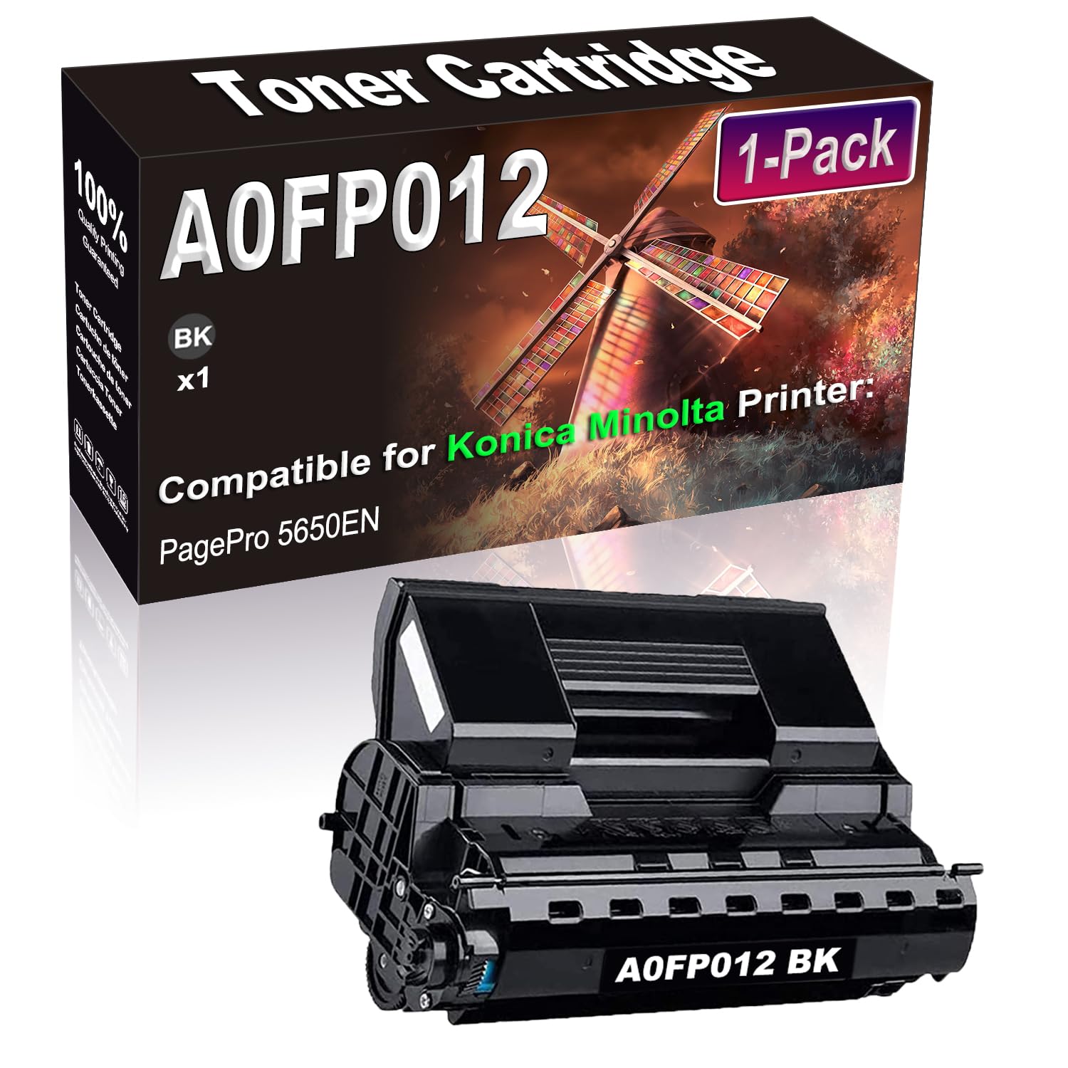 Amazon.com: 1-Pack (Black) Compatible High Yield A0FP012 Printer ...