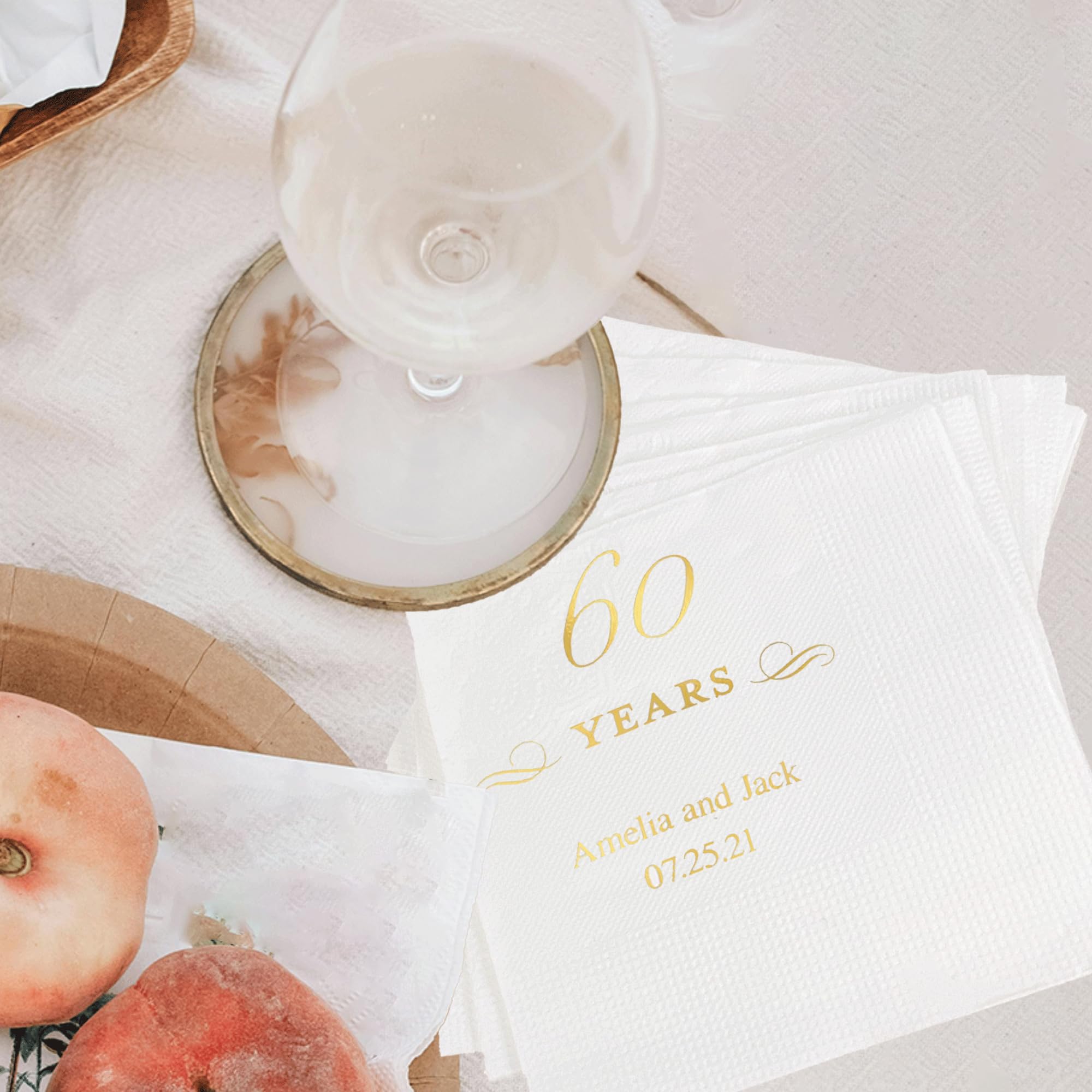 50th Wedding Anniversary Luncheon Napkins Amazon.com | Luxury Custom