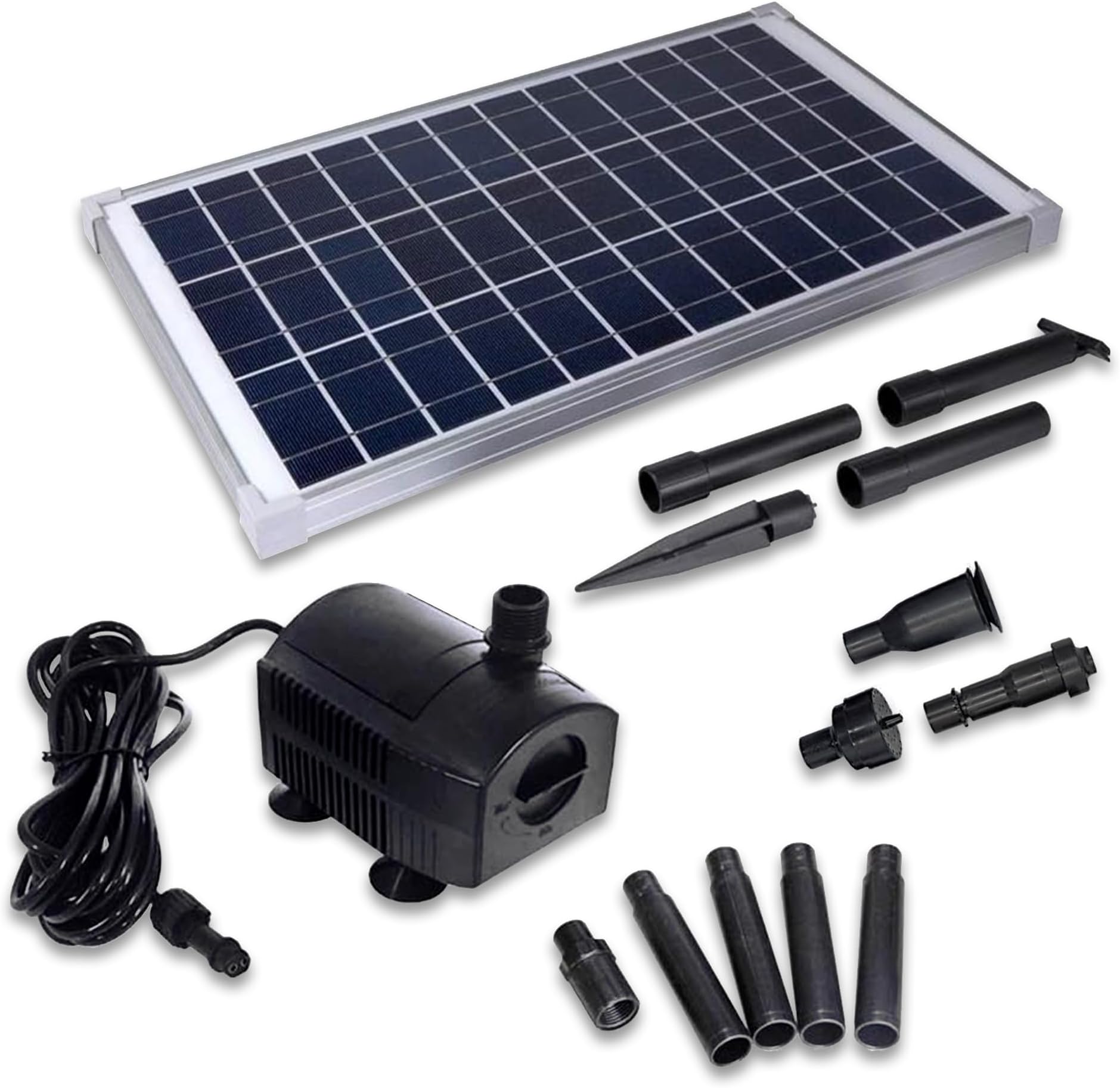 Solariver Solar Water Pump Kit - 360+GPH Submersible Pump with ...
