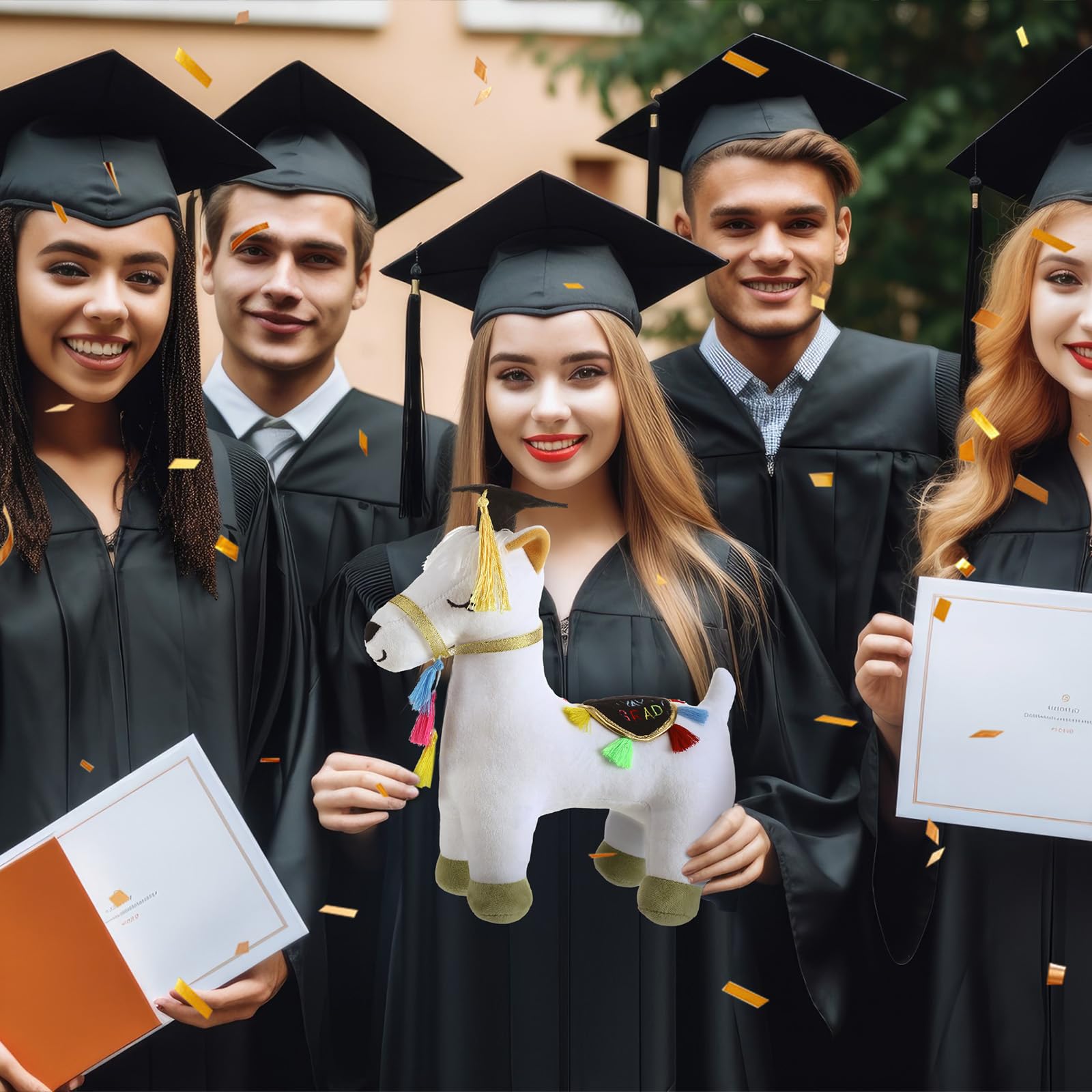 Snapklik.com : Hollowfly 11.81" Graduation Llama Plush Graduation ...