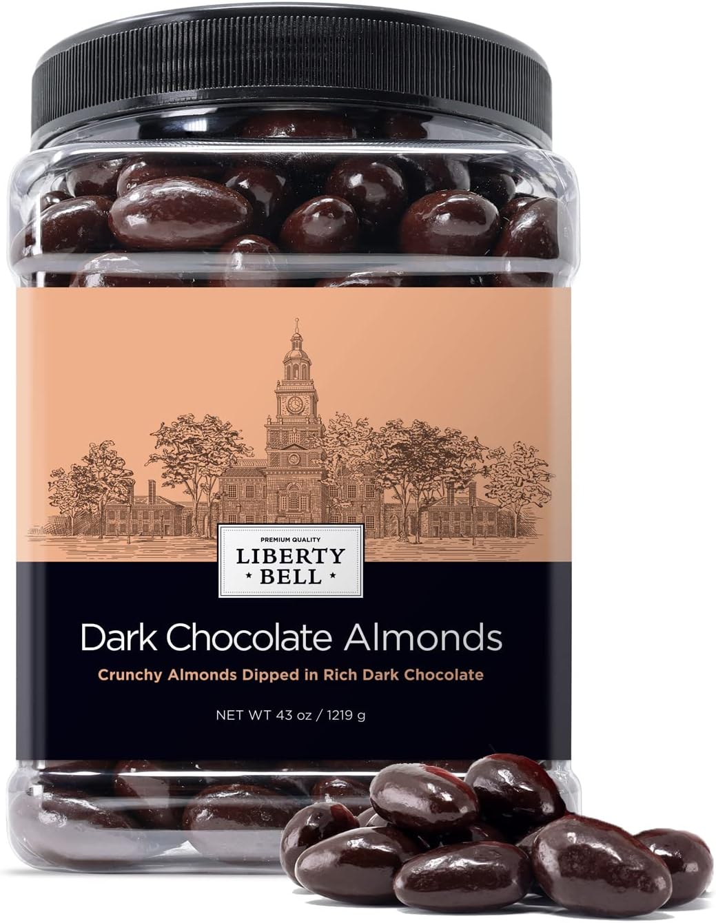 Amazon.com : Gourmet Dark Chocolate Covered Almonds, 2-Pound Bag ...