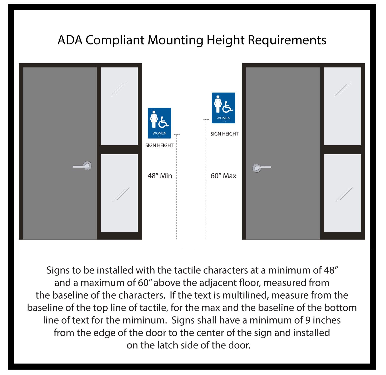 Snapklik.com : ADA Exam Room Number Sign