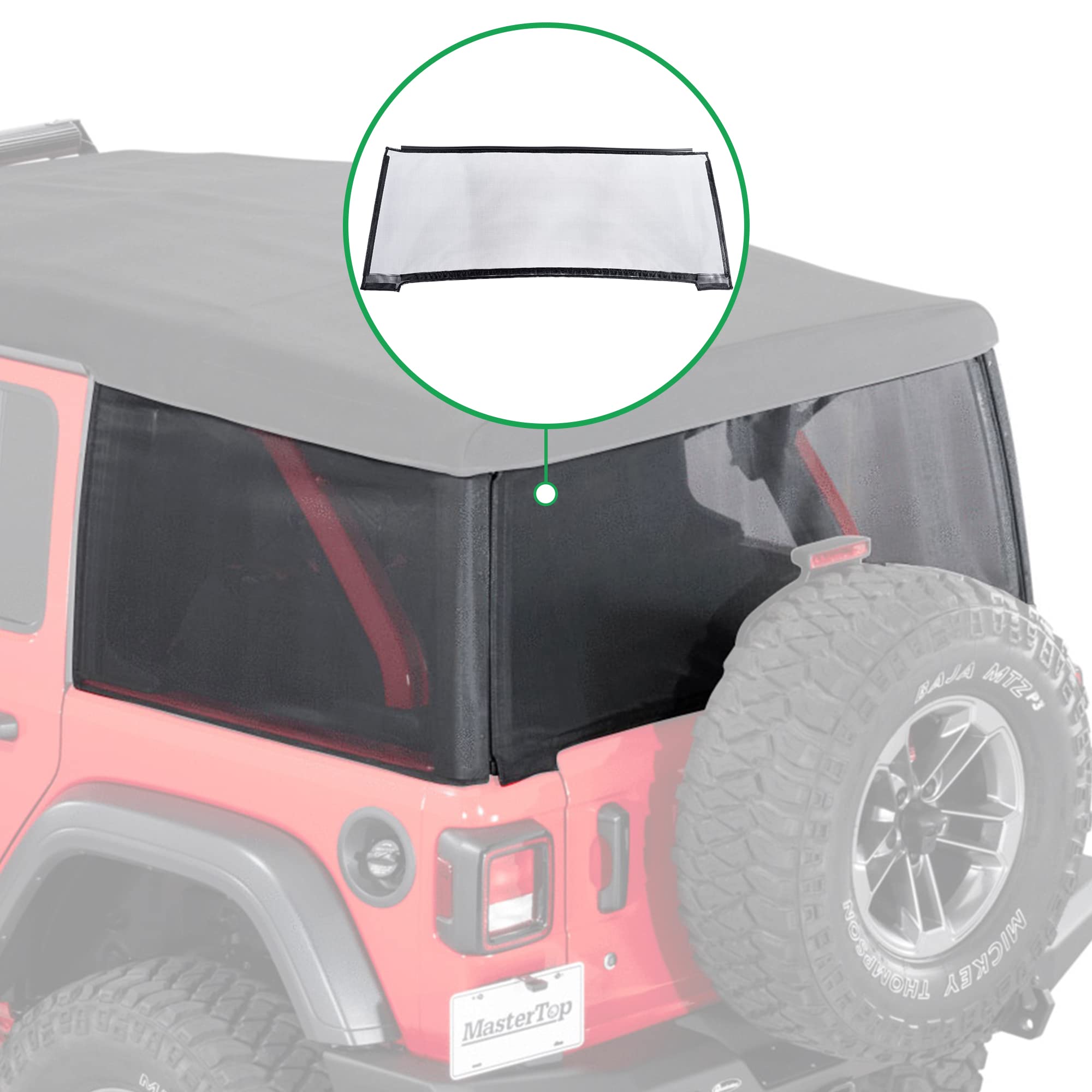 Mastertop Mesh Trail Screens Fits Jeep Wrangler Jl Unlimited 4 ...