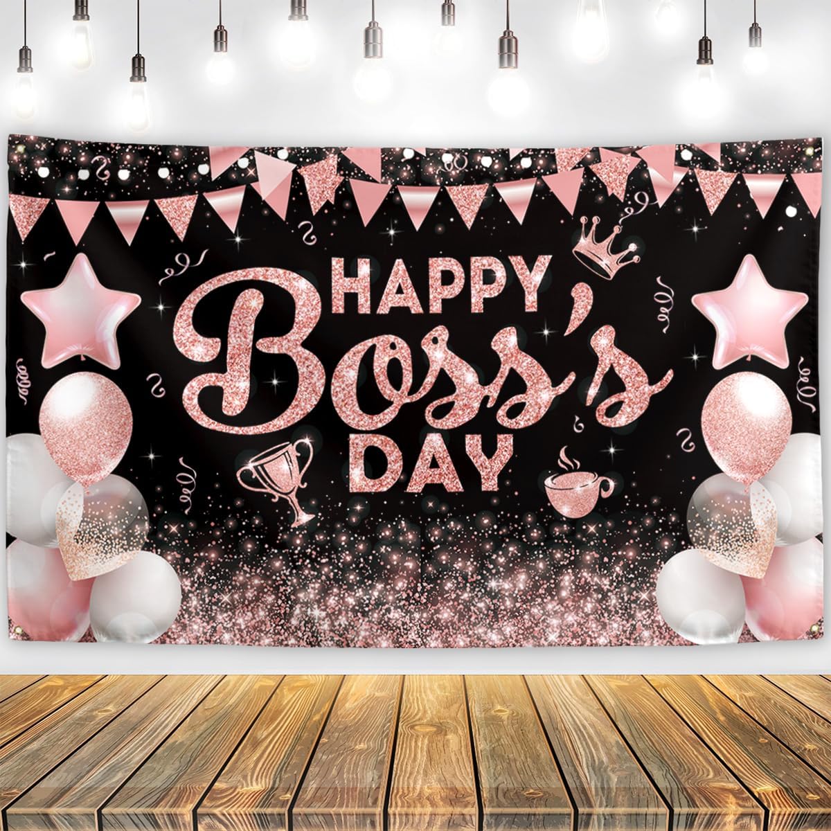 Amazon.com : Yarcooly Boss Day Decorations - Happy Boss's Day Backdrop ...