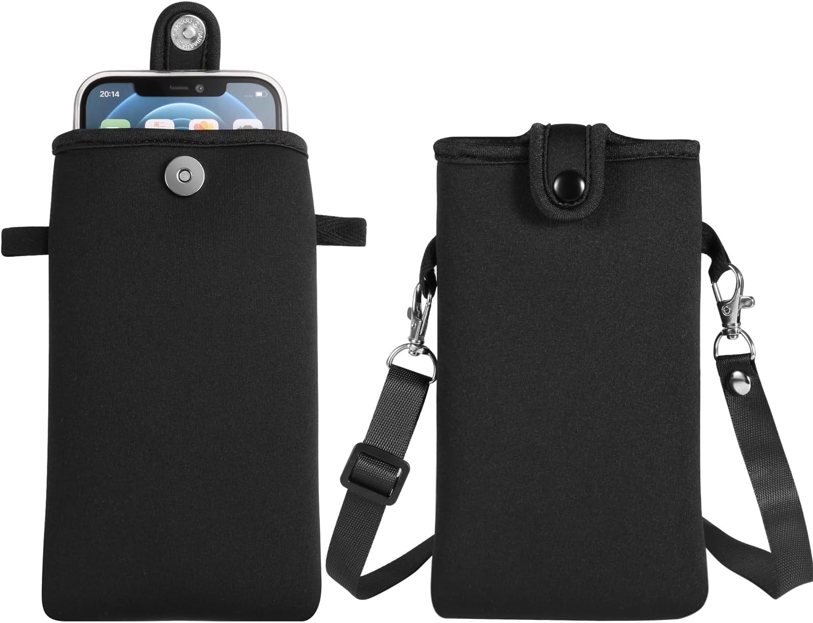 Amazon.com: 2 PCs Neoprene Cell Phone Sleeve Phone Pouch Compatible for ...