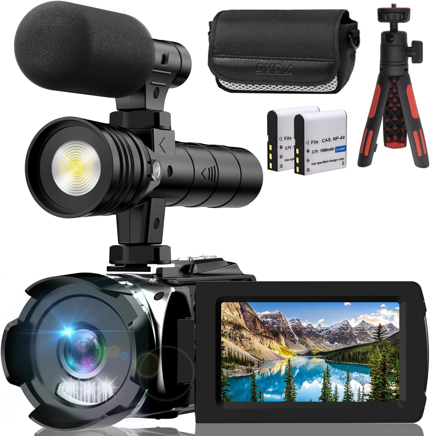Amazon.com : Dumjug 4K Night Vision Camcorder Digital with IR Light,270 ...
