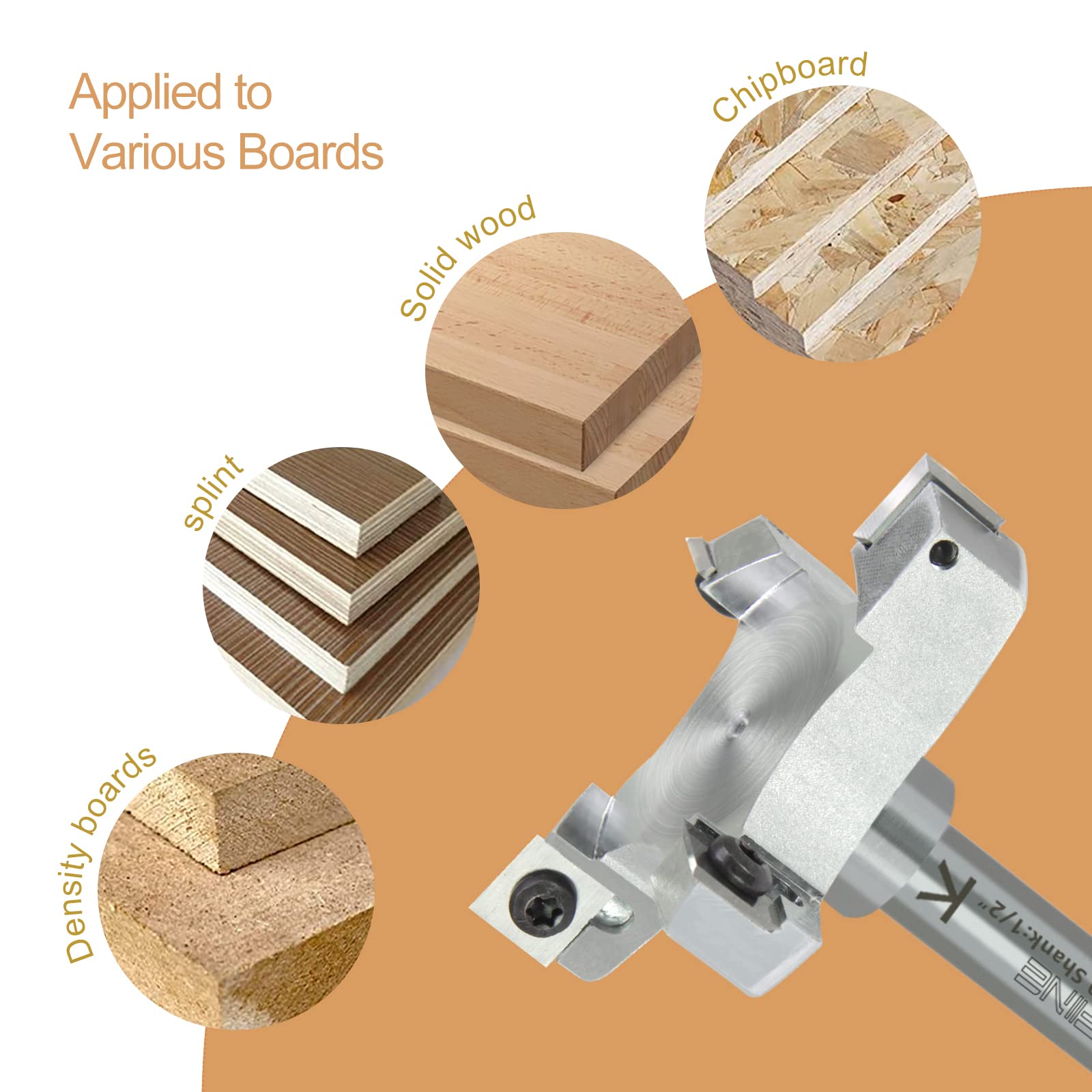 Snapklik.com : DEEFIINE CNC Spoilboard Surfacing Router Bits,1/2 Shank ...