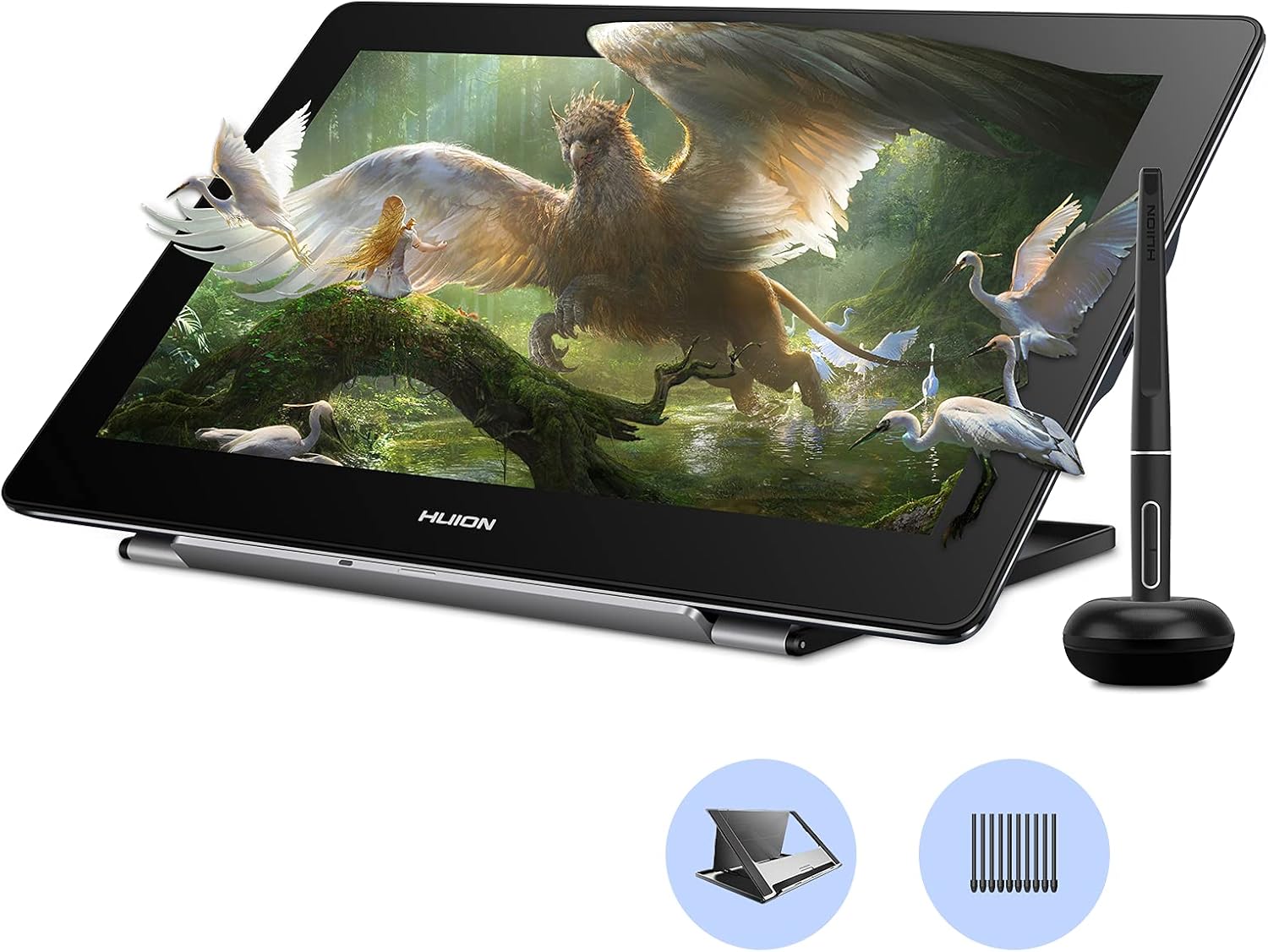 HUION Kamvas Pro 16(4K) UHD grafische tekentablet met volledig ...