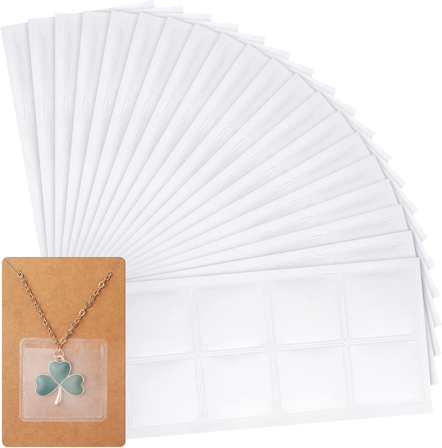 Amazon.com: Sureio 360 Pieces Necklace Chain Adhesive Pouch for ...