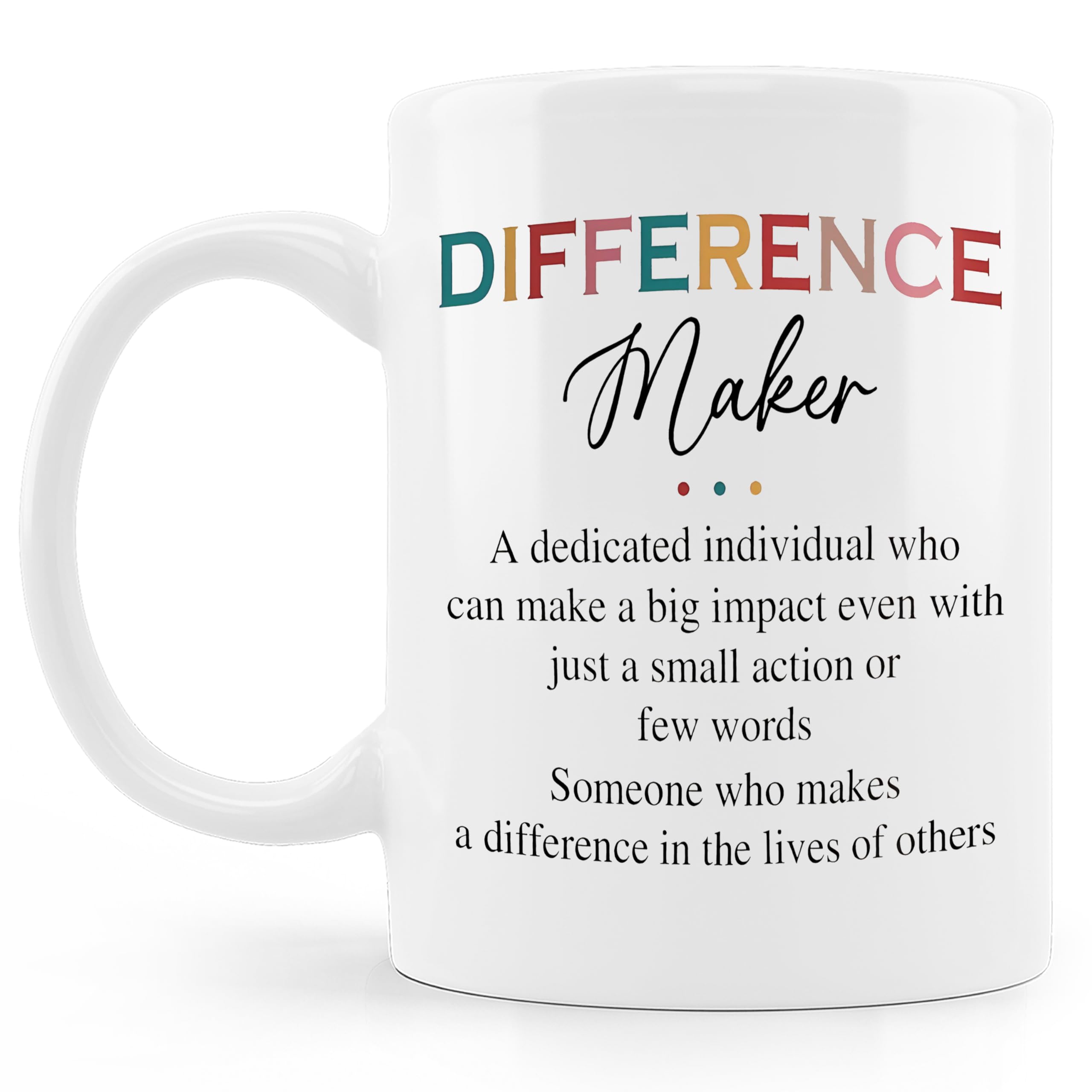 Amazon.com: BESERH Motivational Coffee Mug, Difference Maker Funny Mug ...