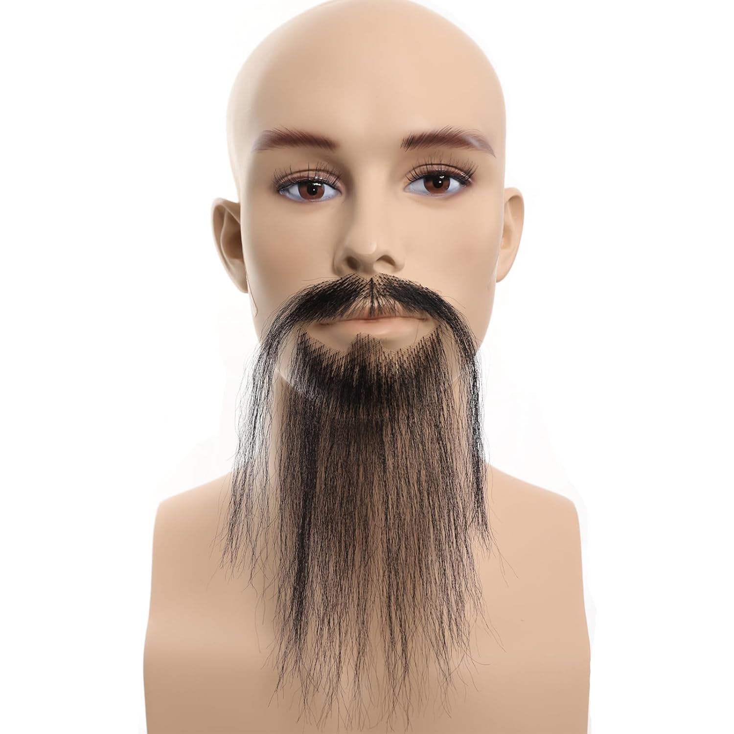 Amazon.com: CTRLALT Fake Mustache Brown Human Hair Jack Sparrow Fake ...