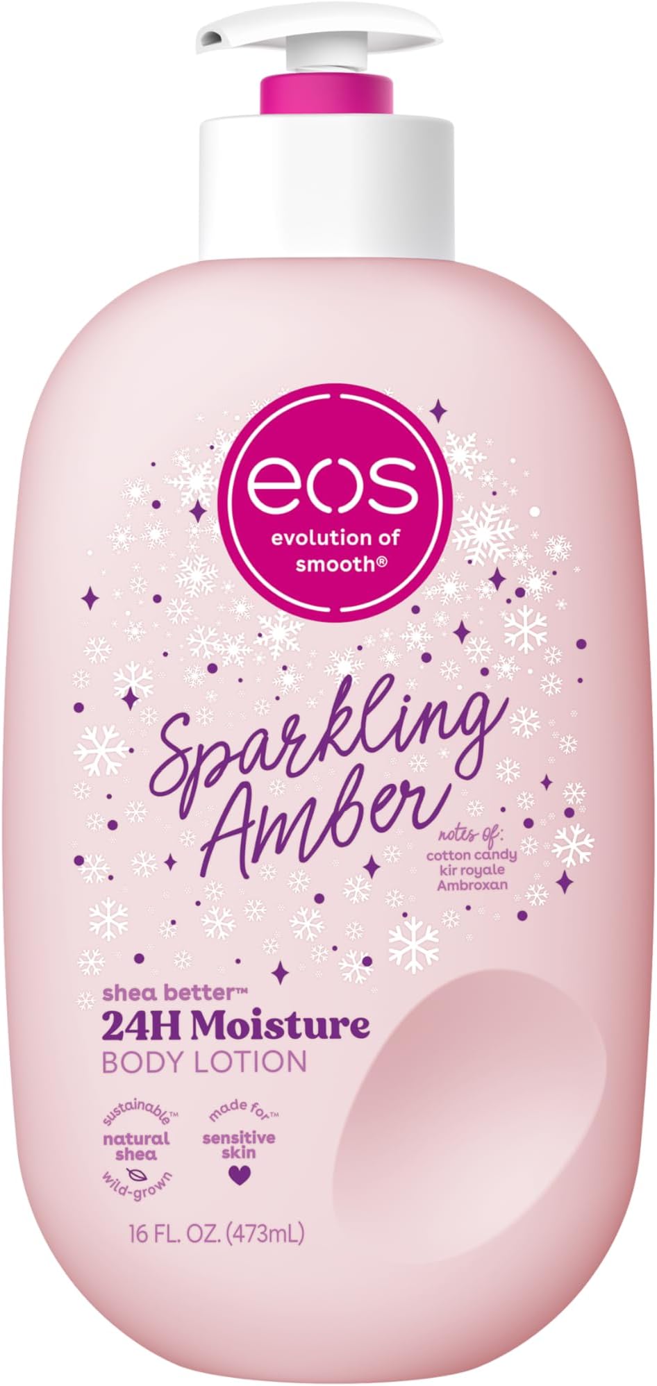 Amazon.com : EOS Shea Better Holiday Body Lotion- Sparkling Amber ...
