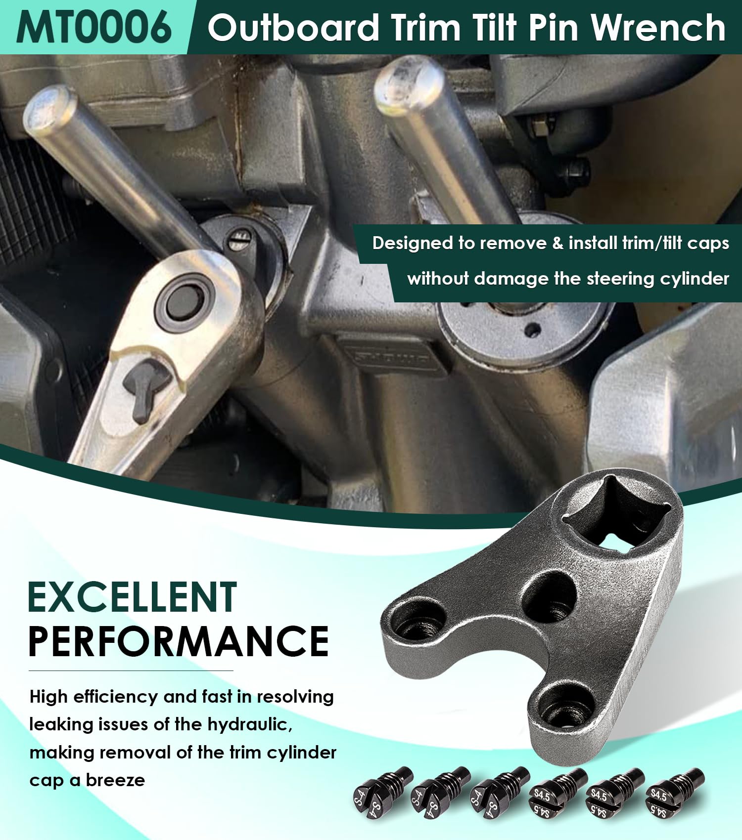 Snapklik.com : Trim/Tilt Pin Wrench MT0006-32mm X 4/4.5mm For Yamaha ...