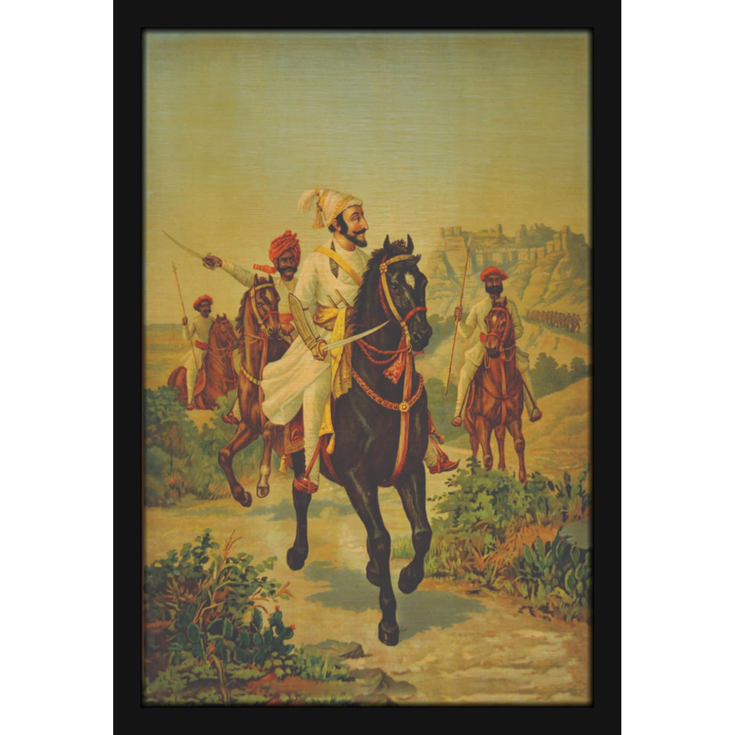 Mad Masters Chhatrapati Shivaji Maharaj Maratha Ruler Painting Photo ...