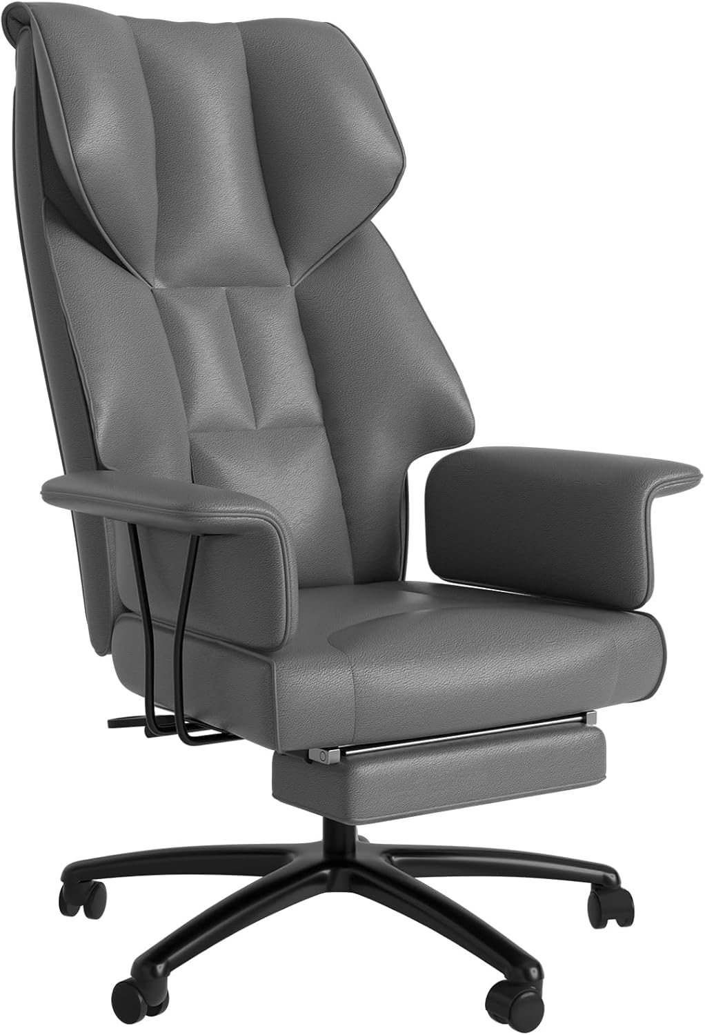 Big and Tall Office Desk Chair 400lbs, PU Leather Executive Office ...